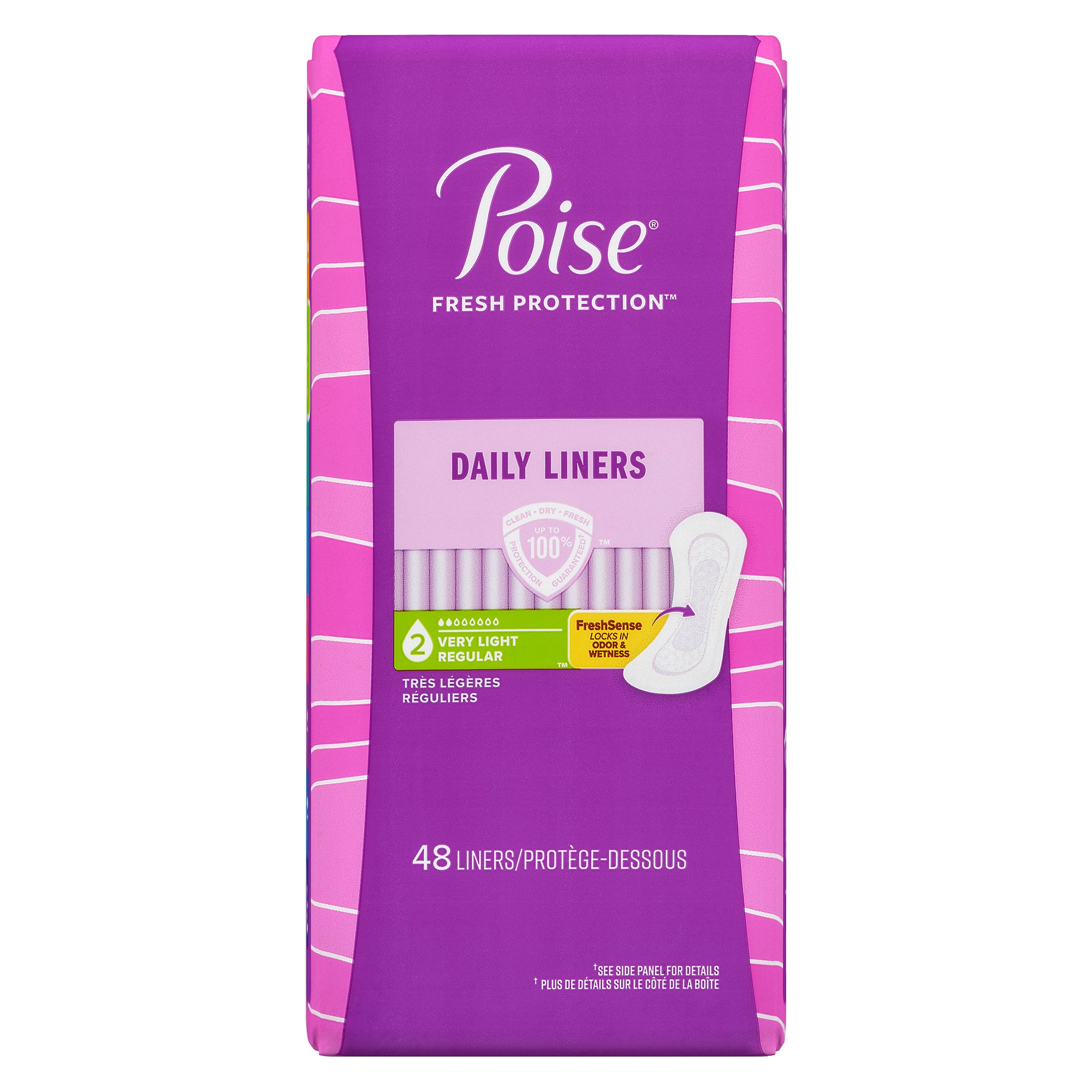 Poise Daily Liners Regular Length Very Light Liners, 48-Pack – Giant Tiger