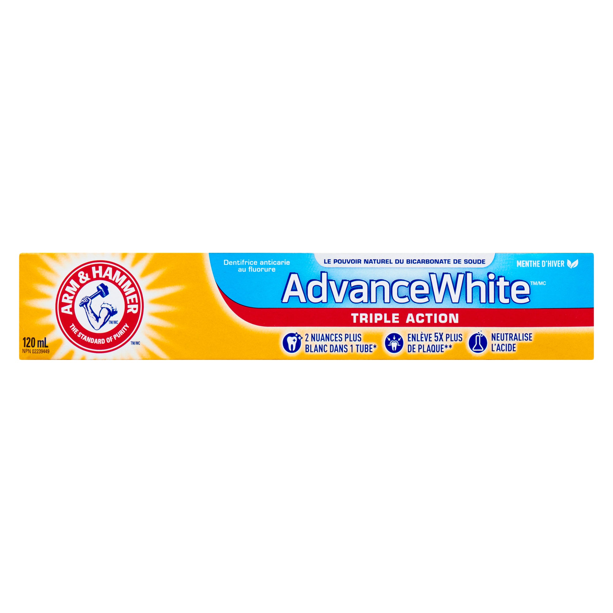 Arm & Hammer Advance White Stain Protection Toothpaste, 120-ml – Giant ...