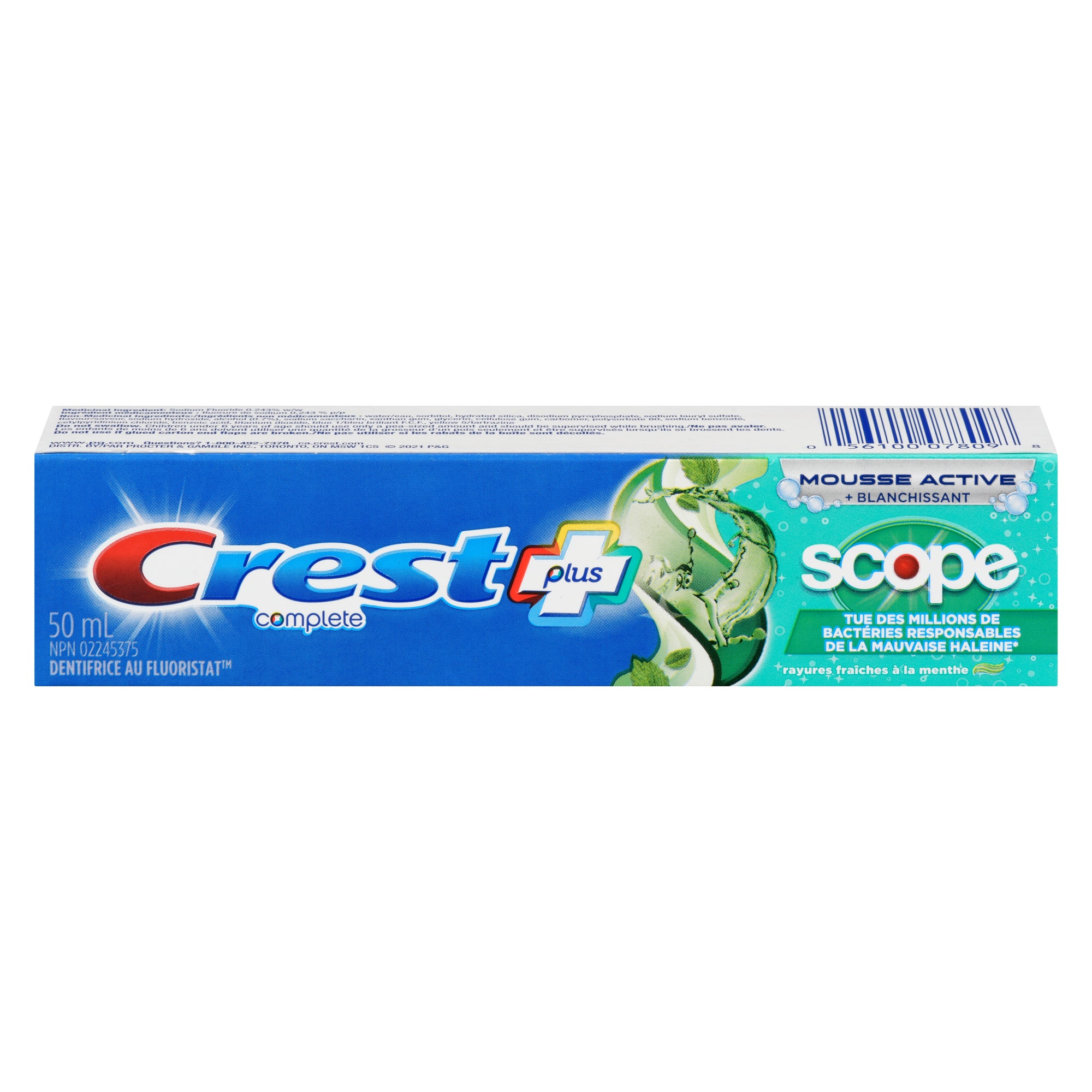 Crest Complete Whitening+Scope Minty Fresh Toothpaste, 50-mL – Giant Tiger