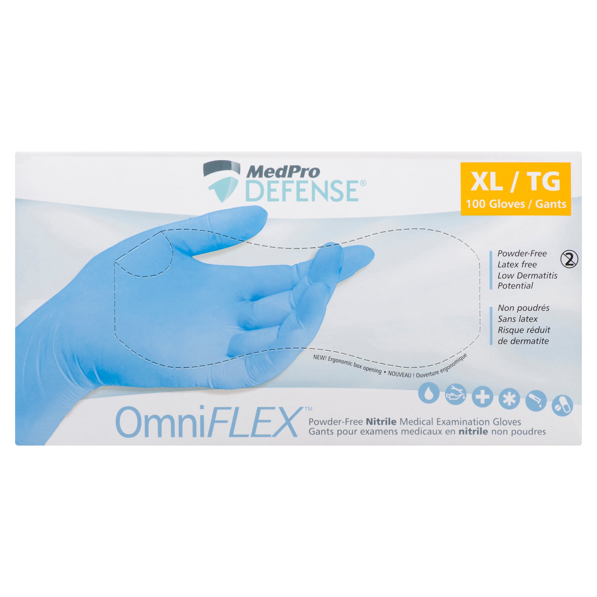 MedPro Defense OmniFLEX XL Nitrile Gloves, 100-Pack – Giant Tiger