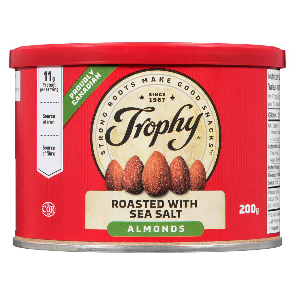 Trophy Roasted Almonds with Sea Salt - 200g – Giant Tiger