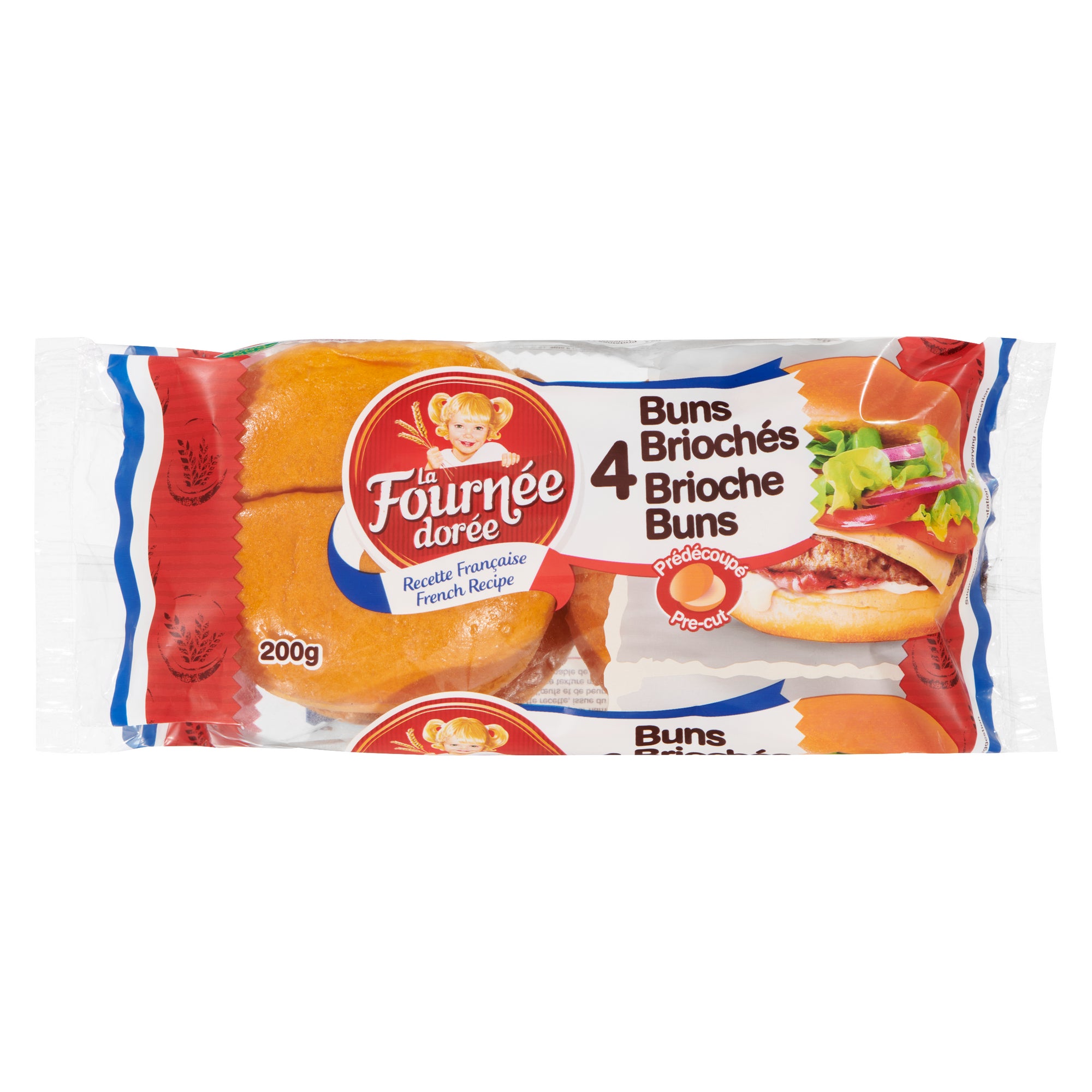 La Fournée Dorée Brioche Burger Buns 4pk. - 200g – Giant Tiger