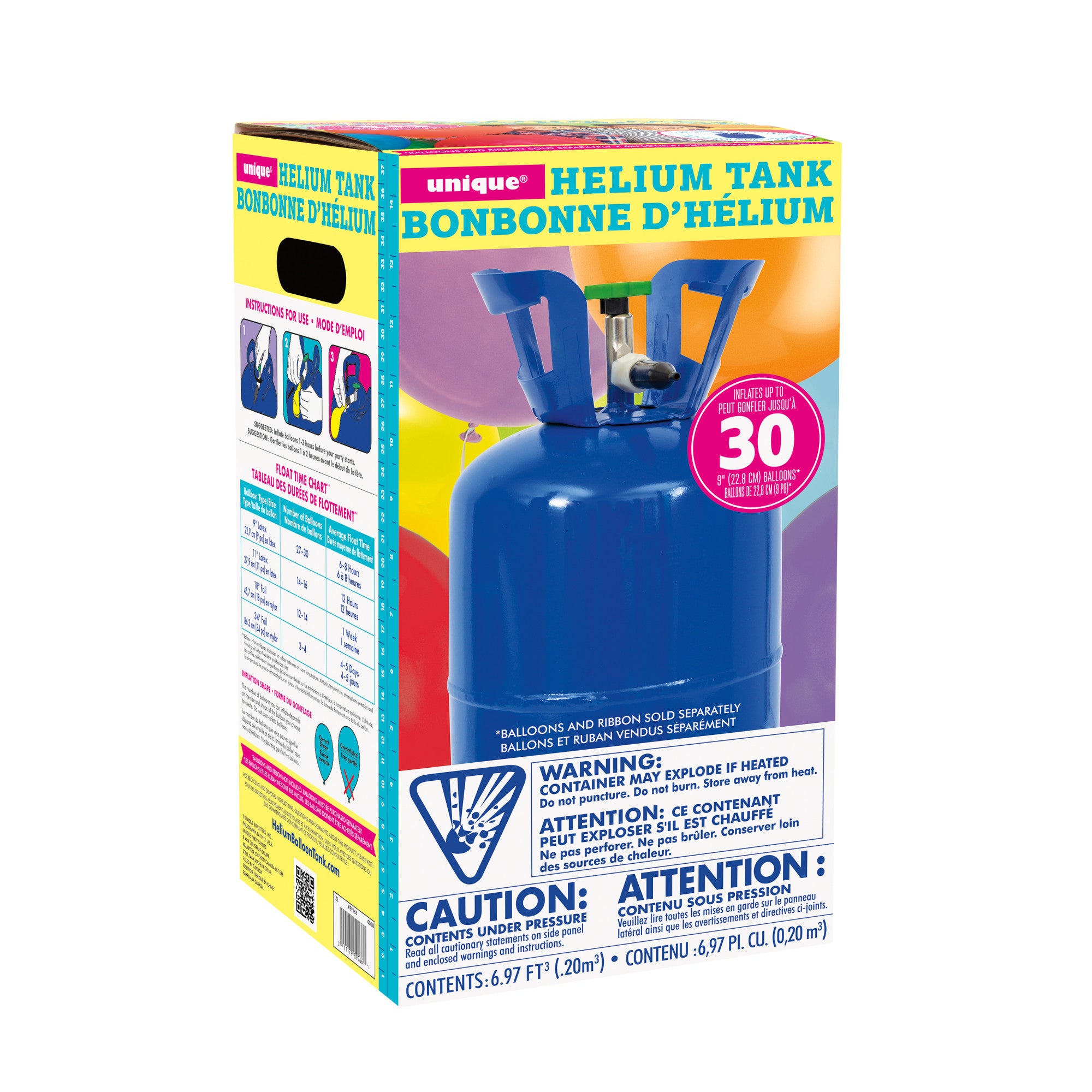 Unique Helium Tank with 30 Balloons – Giant Tiger