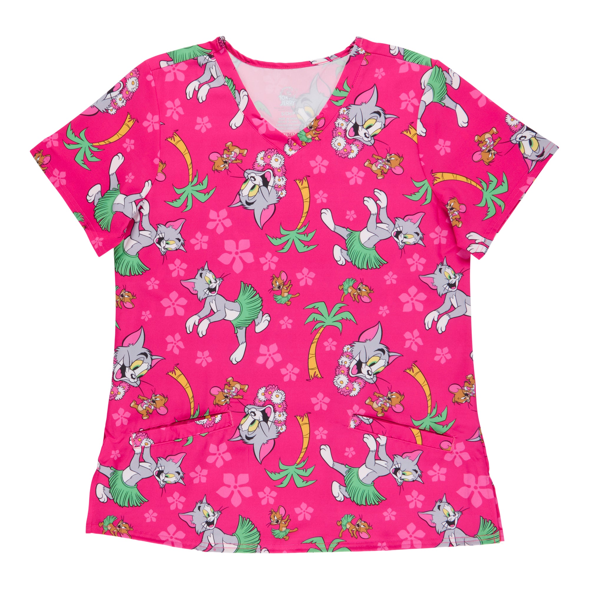 Snoopy and Tom & Jerry Licensed Women's Scrub Top – Giant Tiger