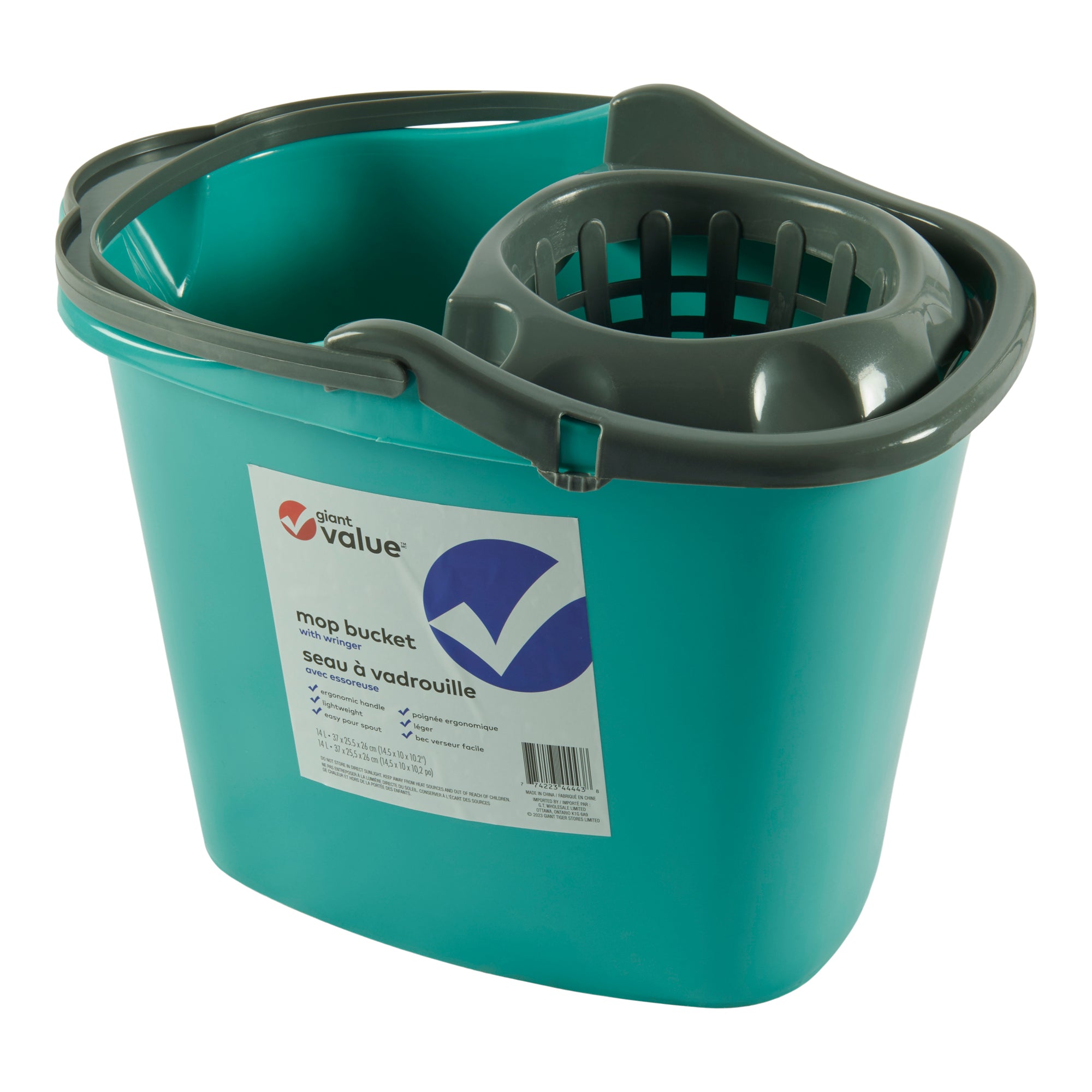 Giant Value Mop Bucket with Ringer – Giant Tiger