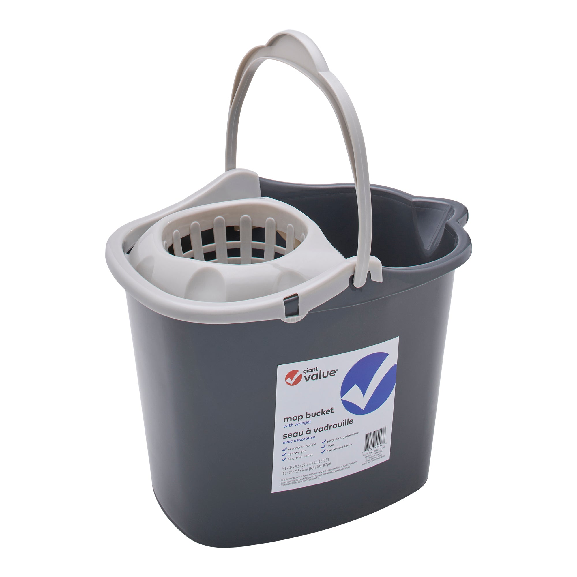 Giant Value Mop Bucket with Ringer – Giant Tiger