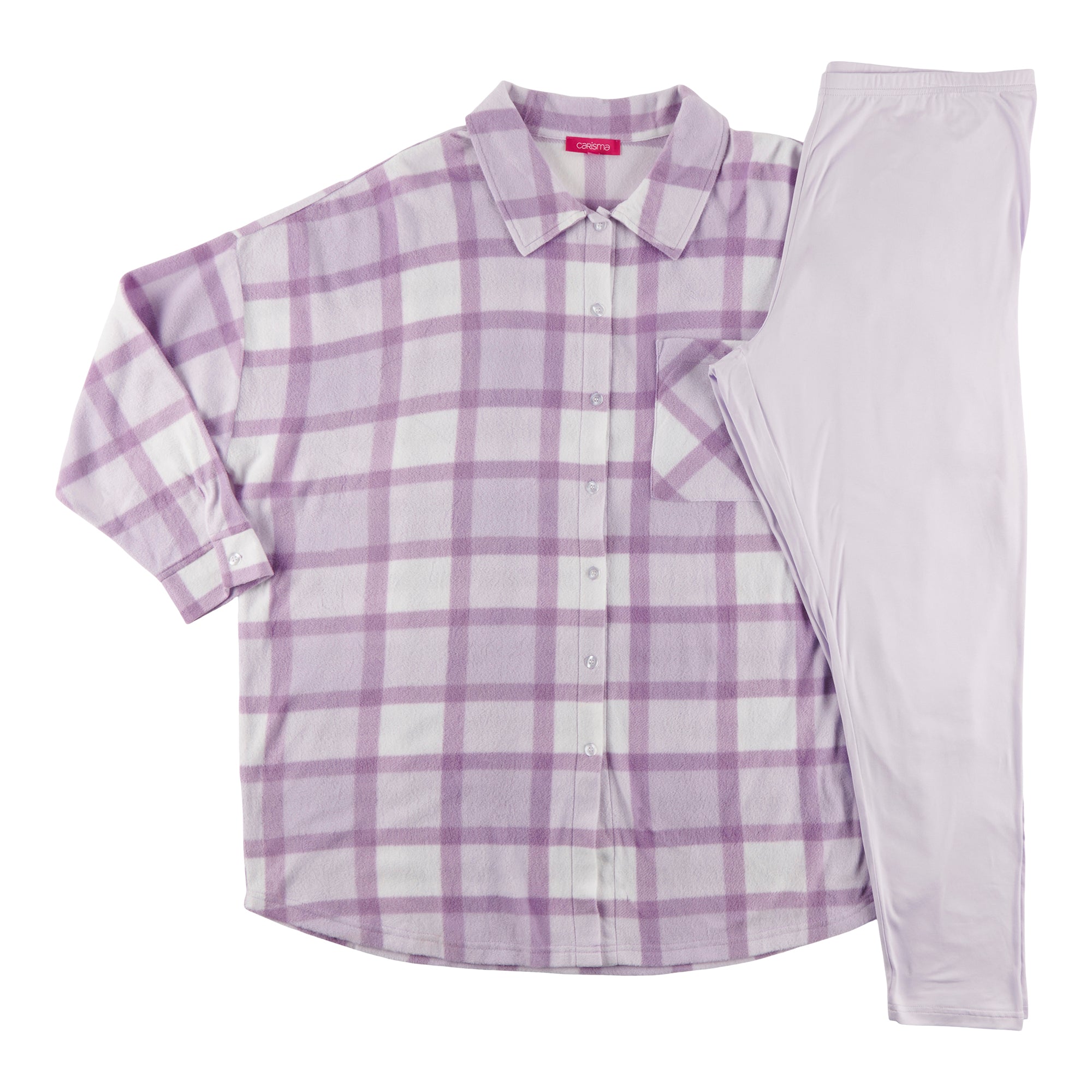 Carisma Women's Plus Slim Collared PJ Set – Giant Tiger