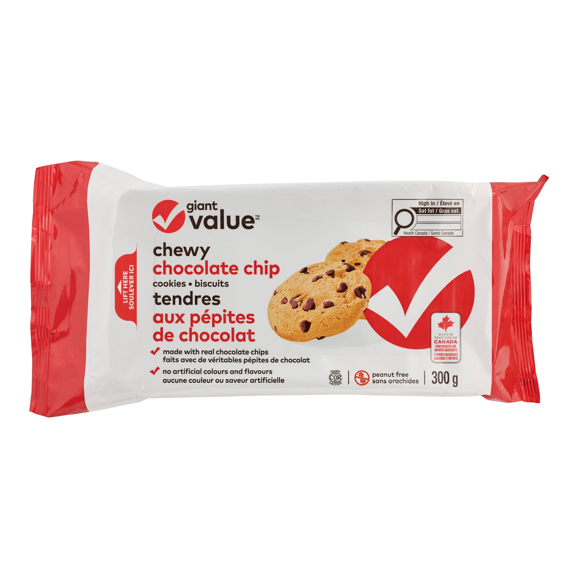 Giant Value Chewy Chocolate Chip Cookies, 300-g – Giant Tiger