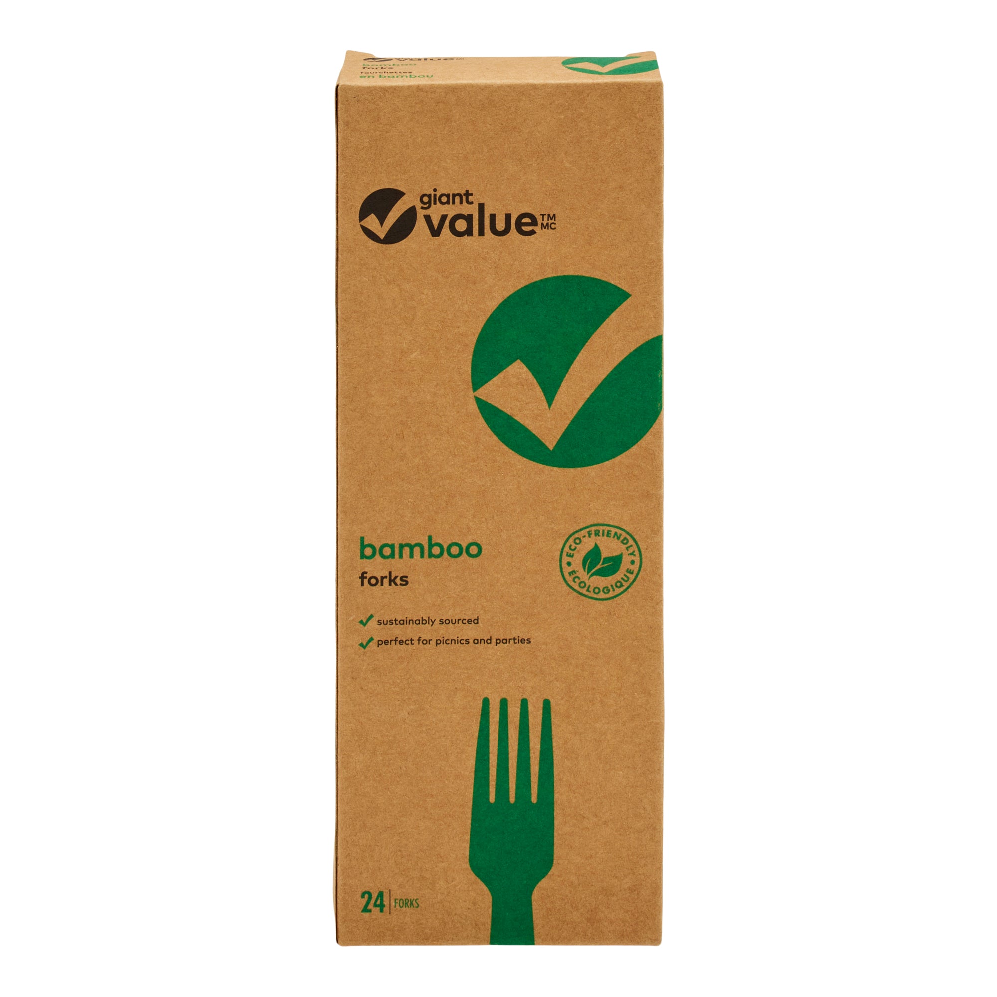 Giant Value Bamboo Forks, 24-Pack – Giant Tiger