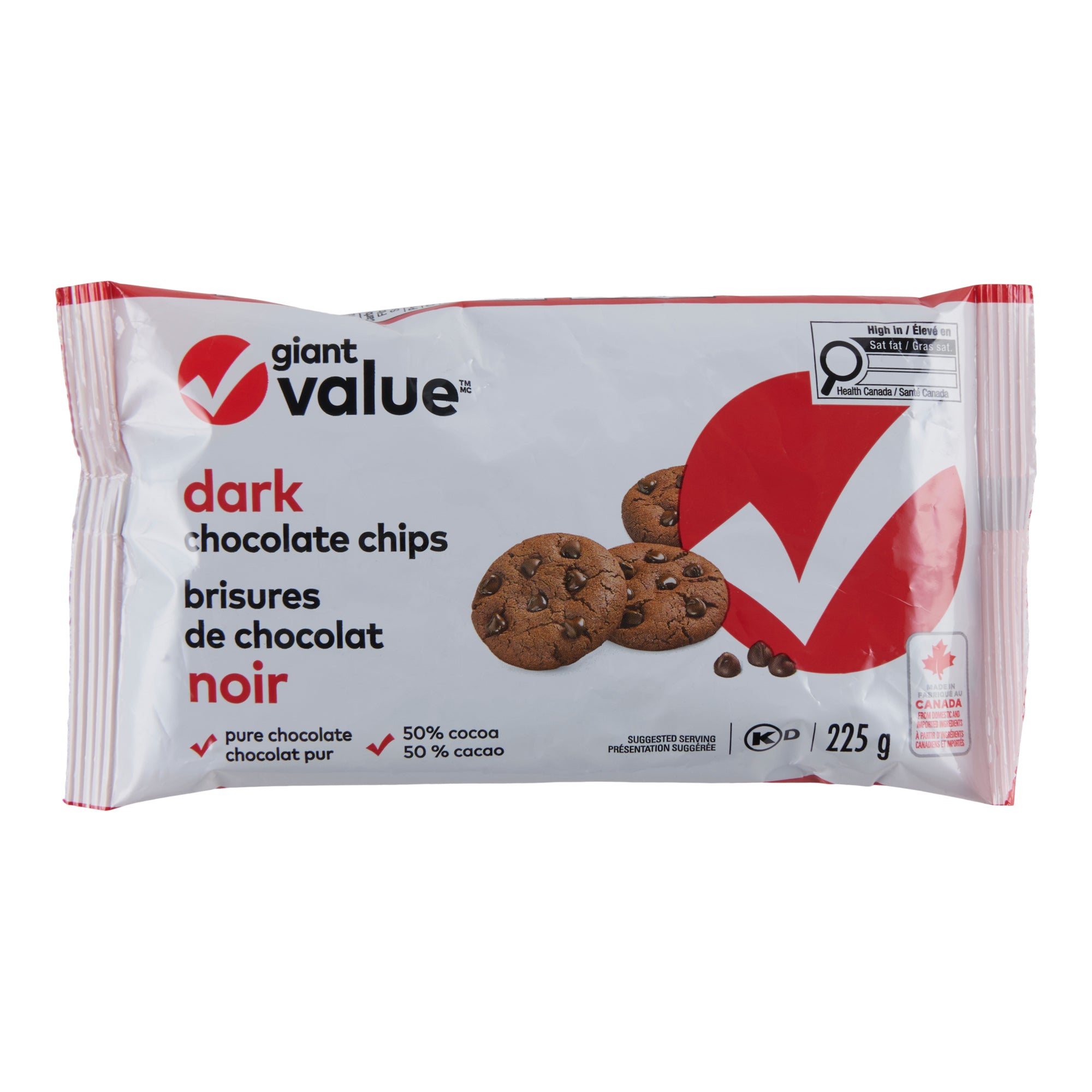 Giant Value Dark Chocolate Chips, 225-g – Giant Tiger