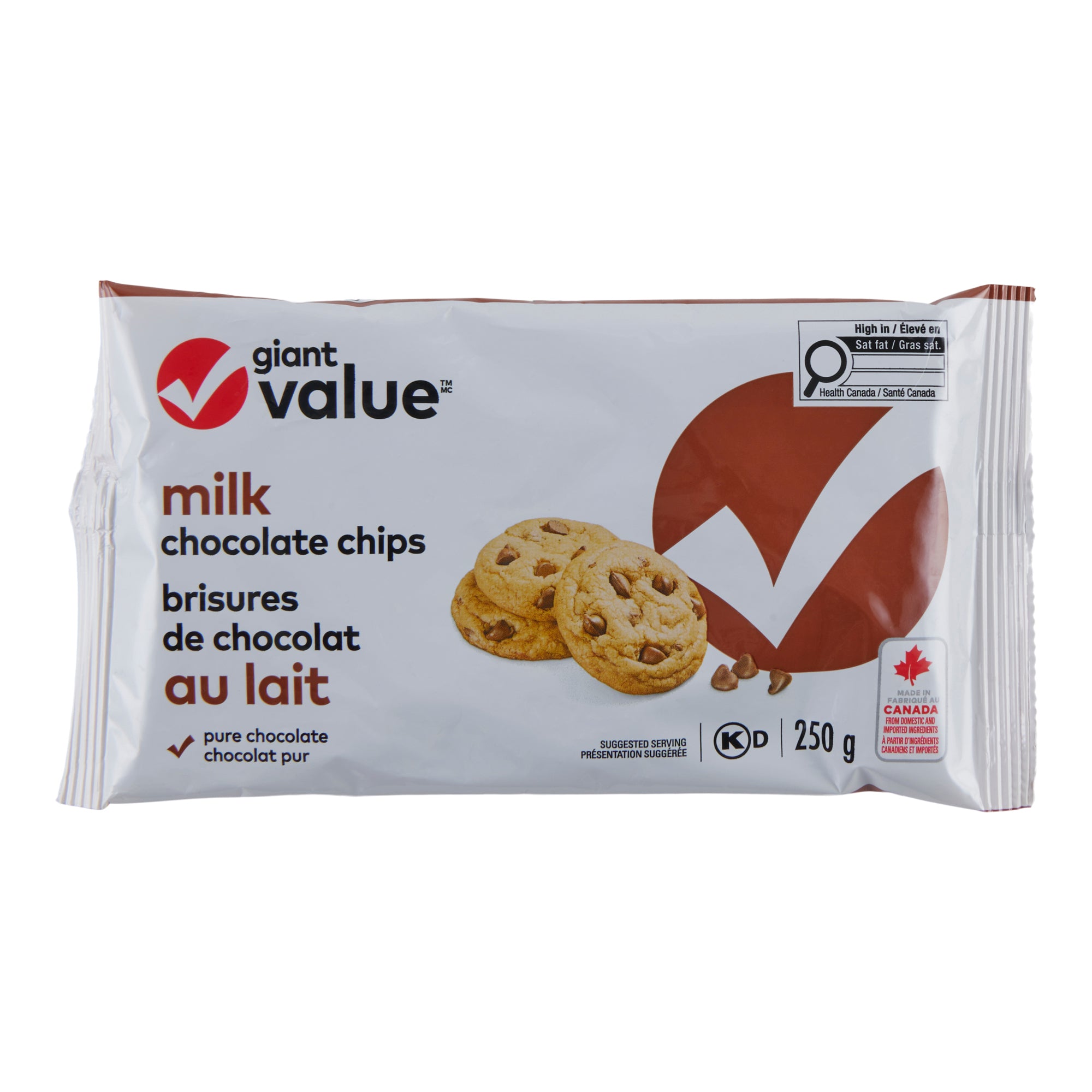 Giant Value Milk Chocolate Chips, 250-g – Giant Tiger