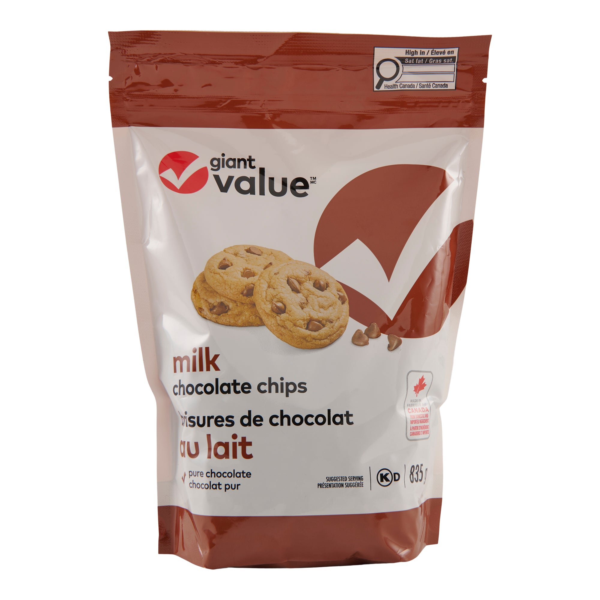 Giant Value Milk Chocolate Chips, 835 g – Giant Tiger