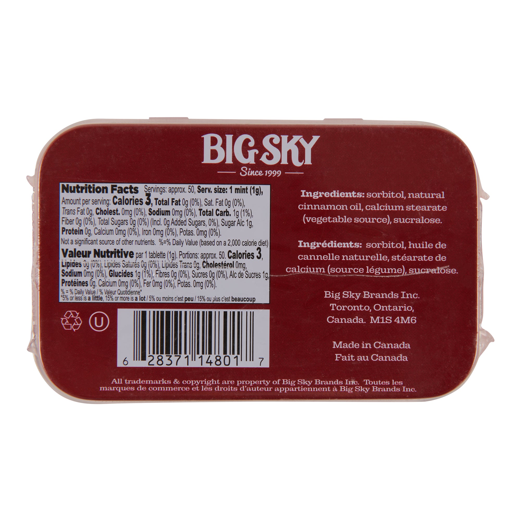 Big Sky Cinnamon Mints, 50 g – Giant Tiger