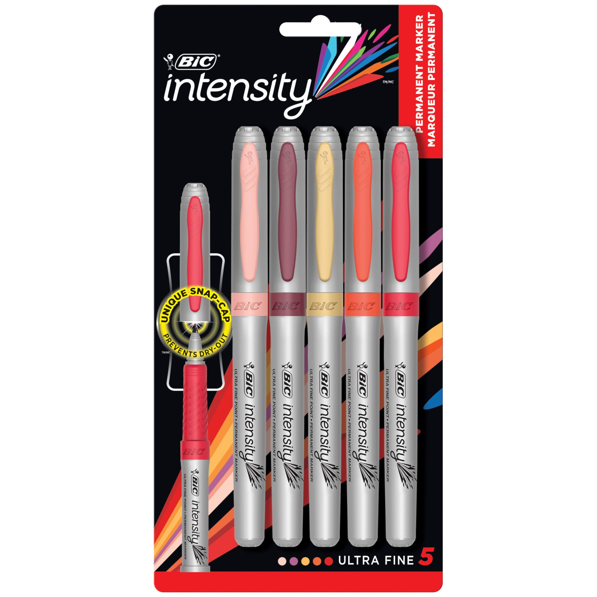 BIC Intensity Fine Tip Permanent Markers, 5 Pack – Giant Tiger