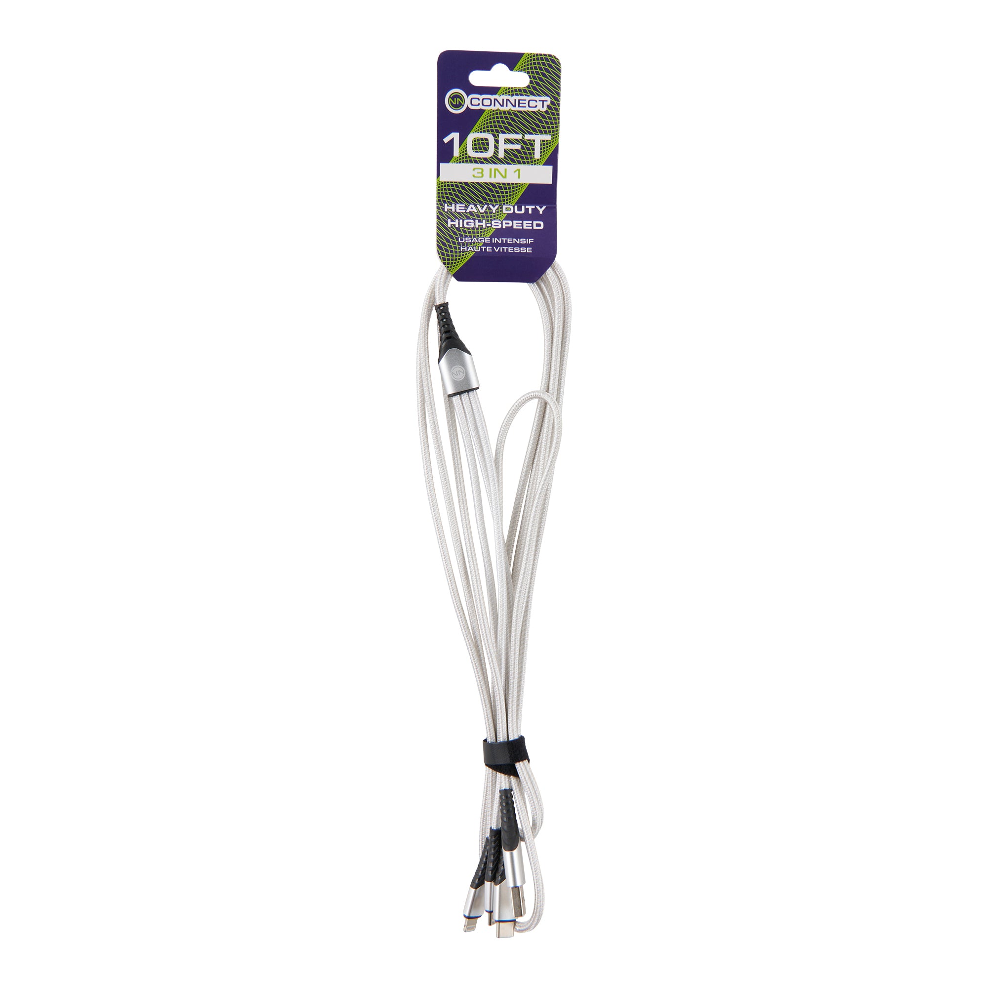 Connect 3-In-1 Cable, 10-ft. – Giant Tiger