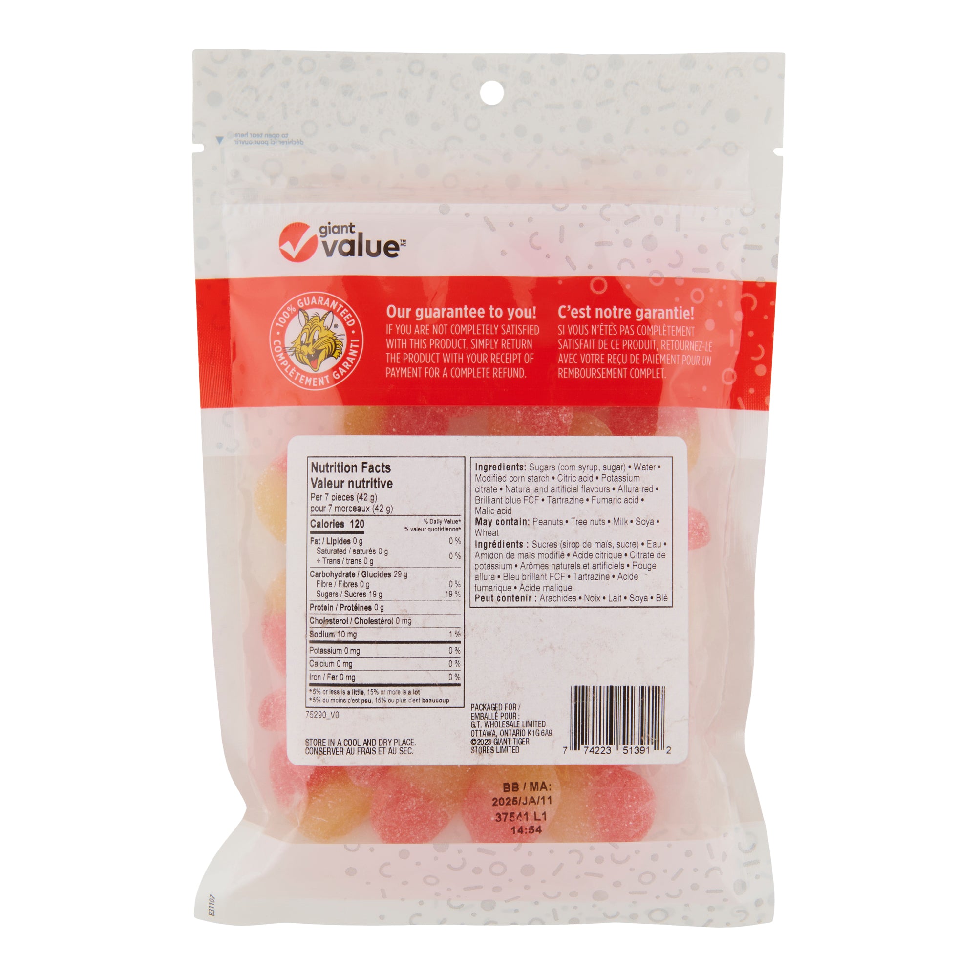 Giant Value Sour Peach Slices, 200 g – Giant Tiger