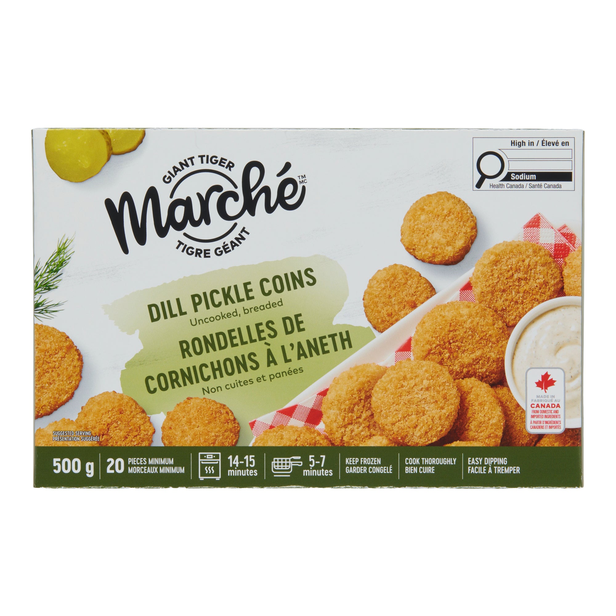 Giant Tiger Marché Breaded Dill Pickle Coins, 500 g