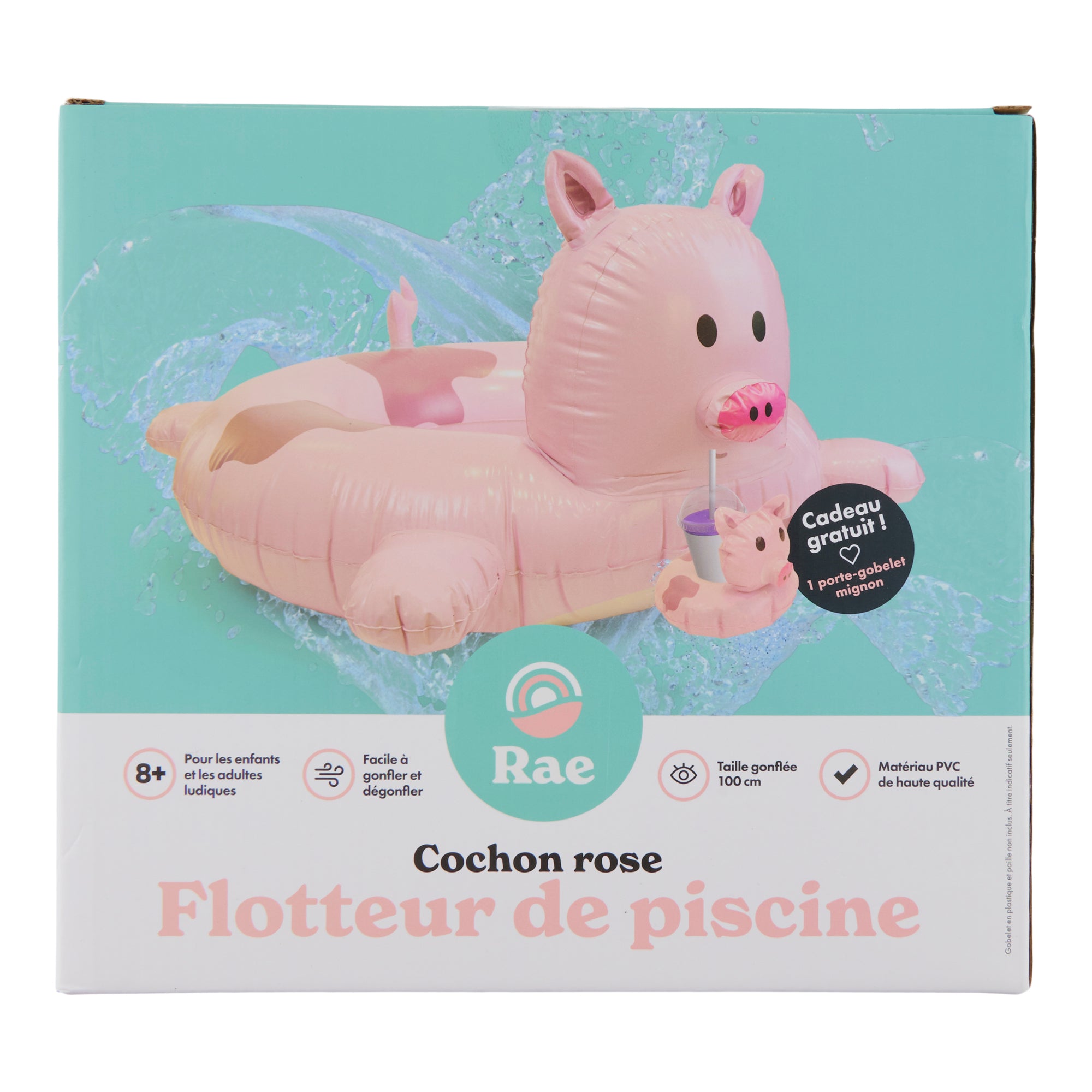 Rae Rose Pig Pool Float, 39-in. – Giant Tiger