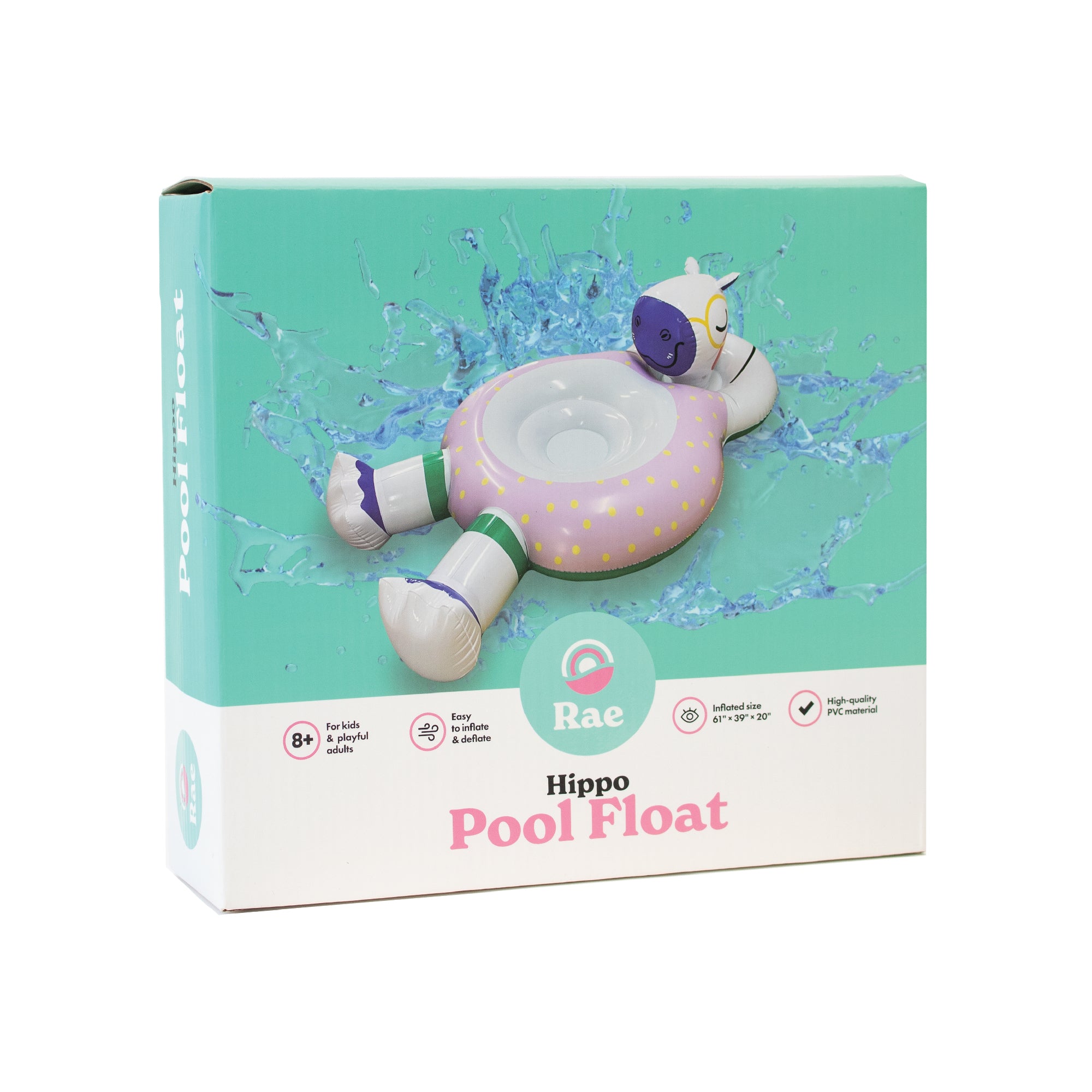 Rae Hippo Pool Float, 38.5-in. – Giant Tiger