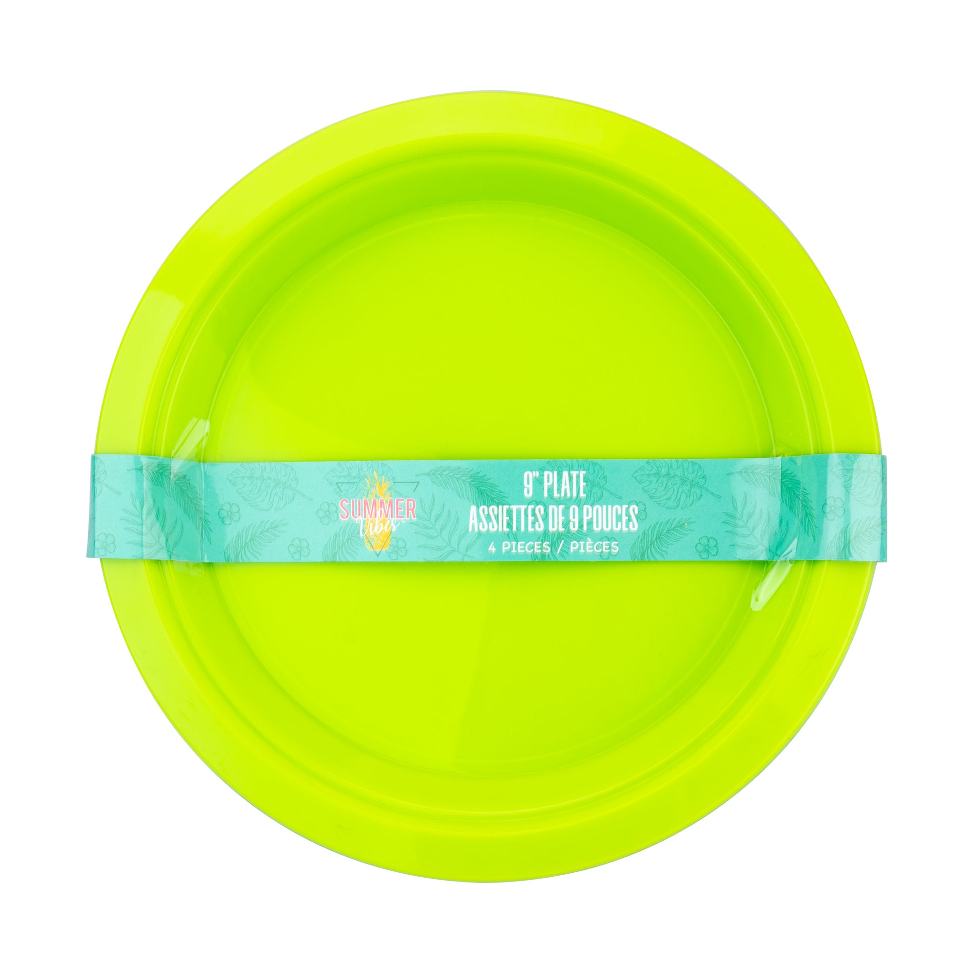 Solid Plastic Plates, 9-in, 4 Pack – Giant Tiger