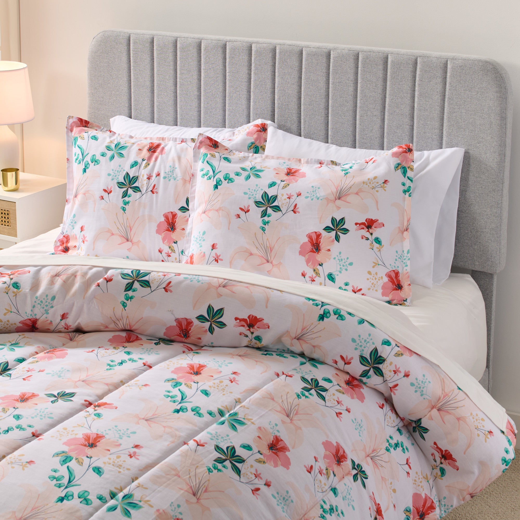 Debbie Travis® Floral Comforter Set, Double/Queen, 3 Piece – Giant Tiger