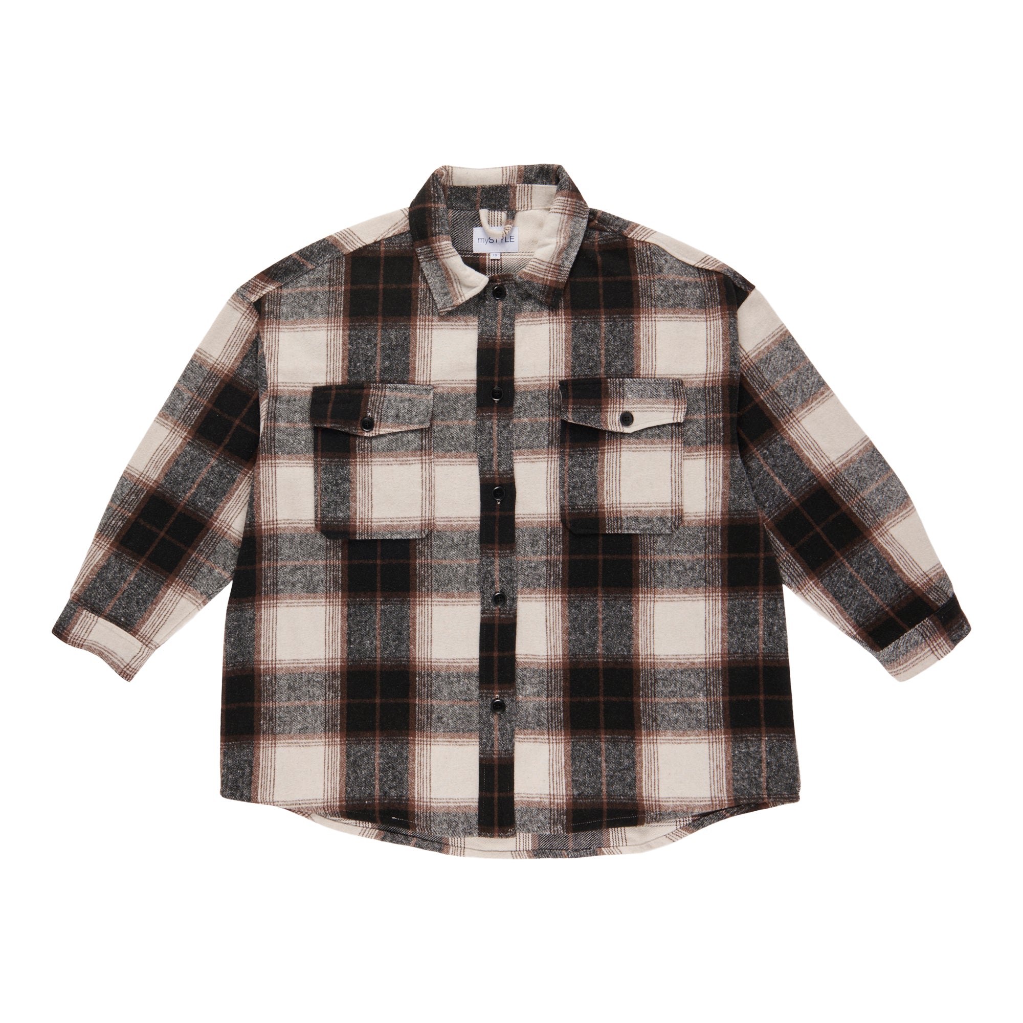 mySTYLE Women's Plus Street Smart Plaid Shacket – Giant Tiger