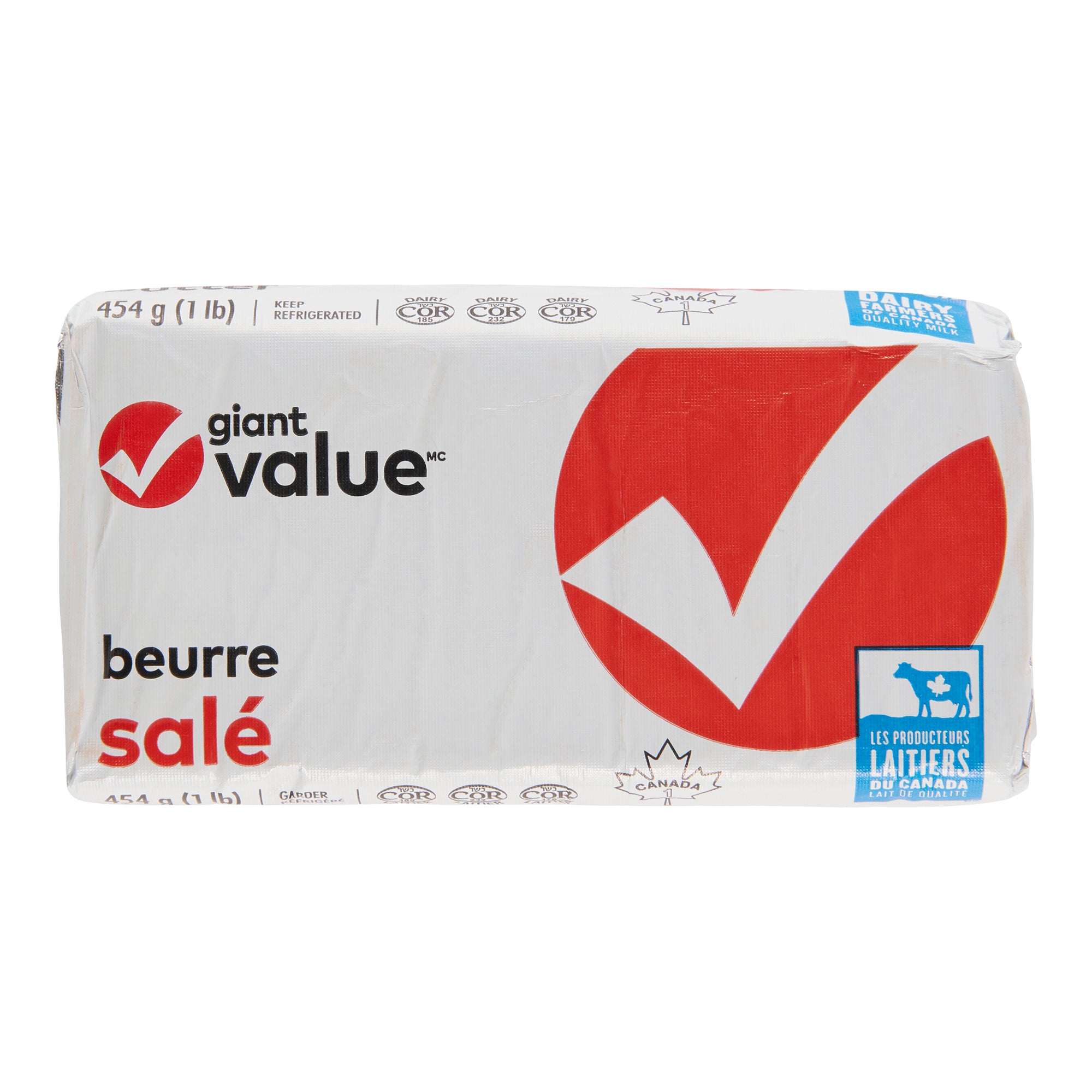 Giant Value Salted Butter, 454 g – Giant Tiger
