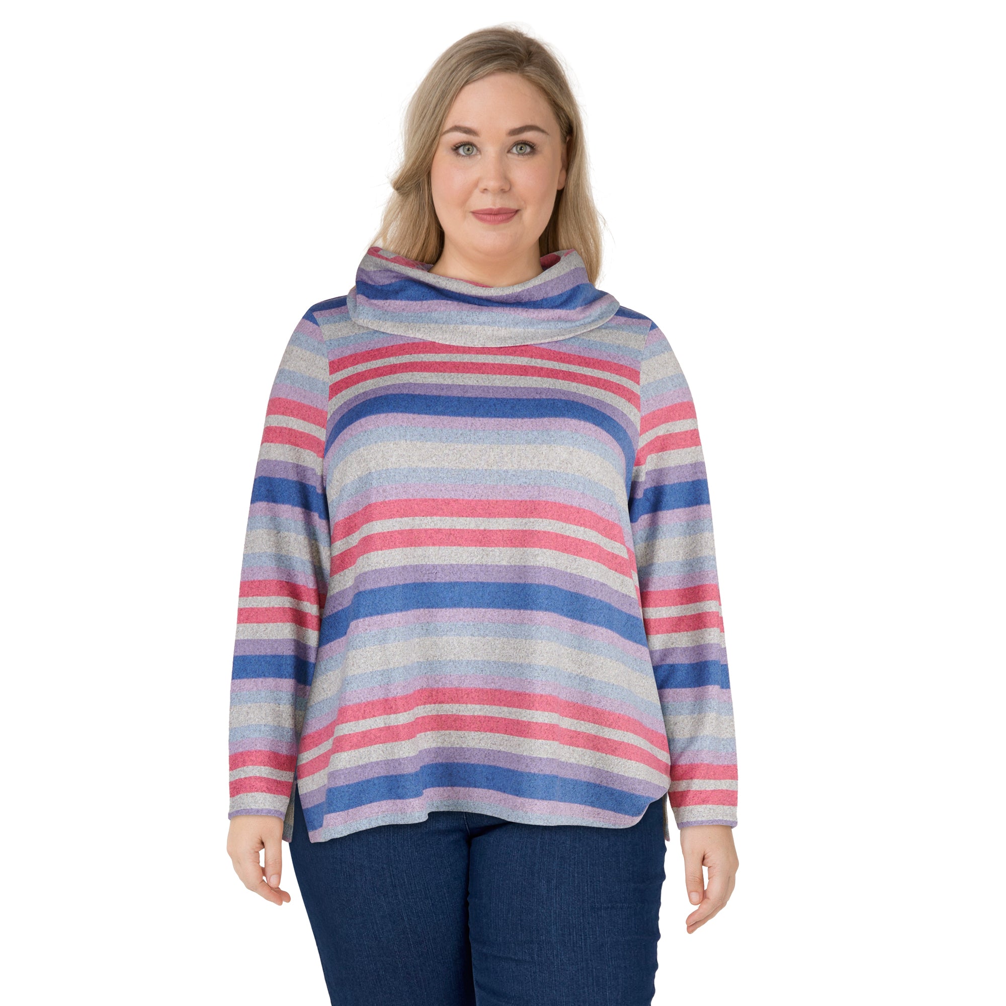 mySTYLE Women's Plus Cowl Neck Sweater – Giant Tiger