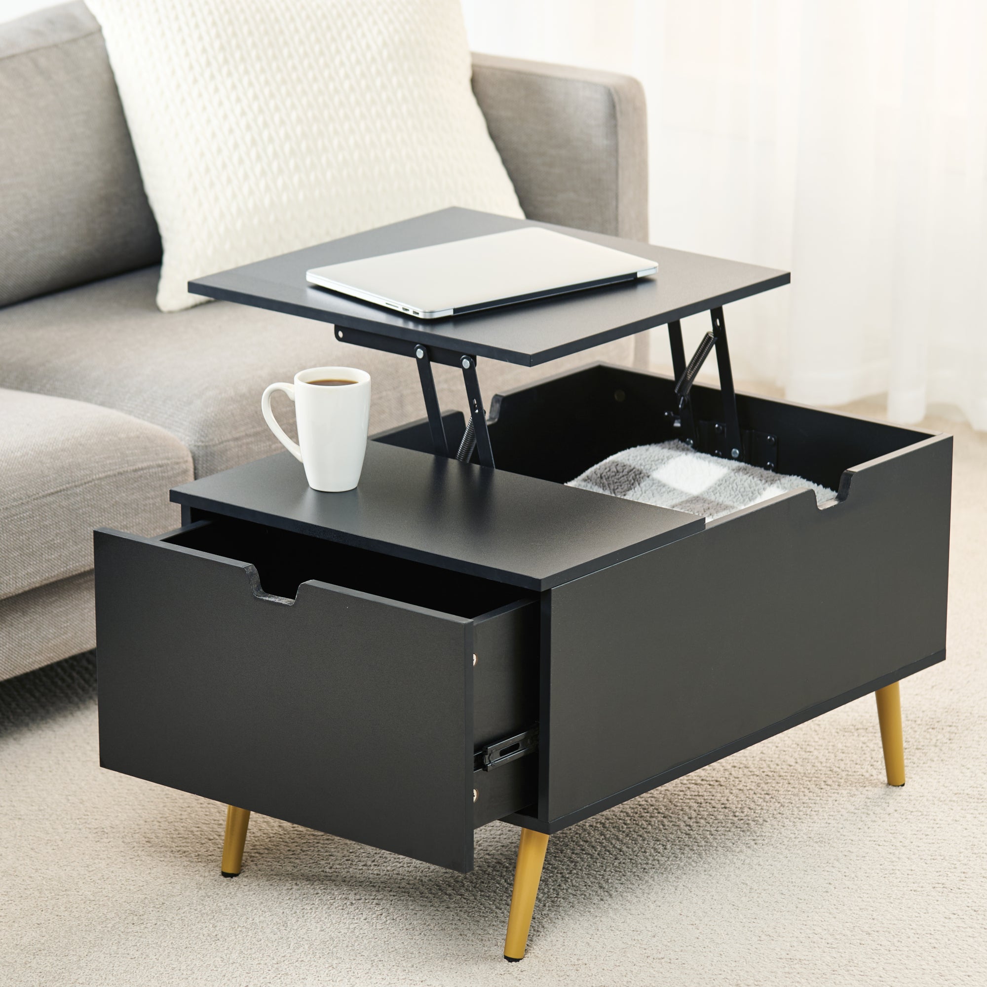 HomeStyles Lift Top Coffee Table, Black, 32-in. – Giant Tiger