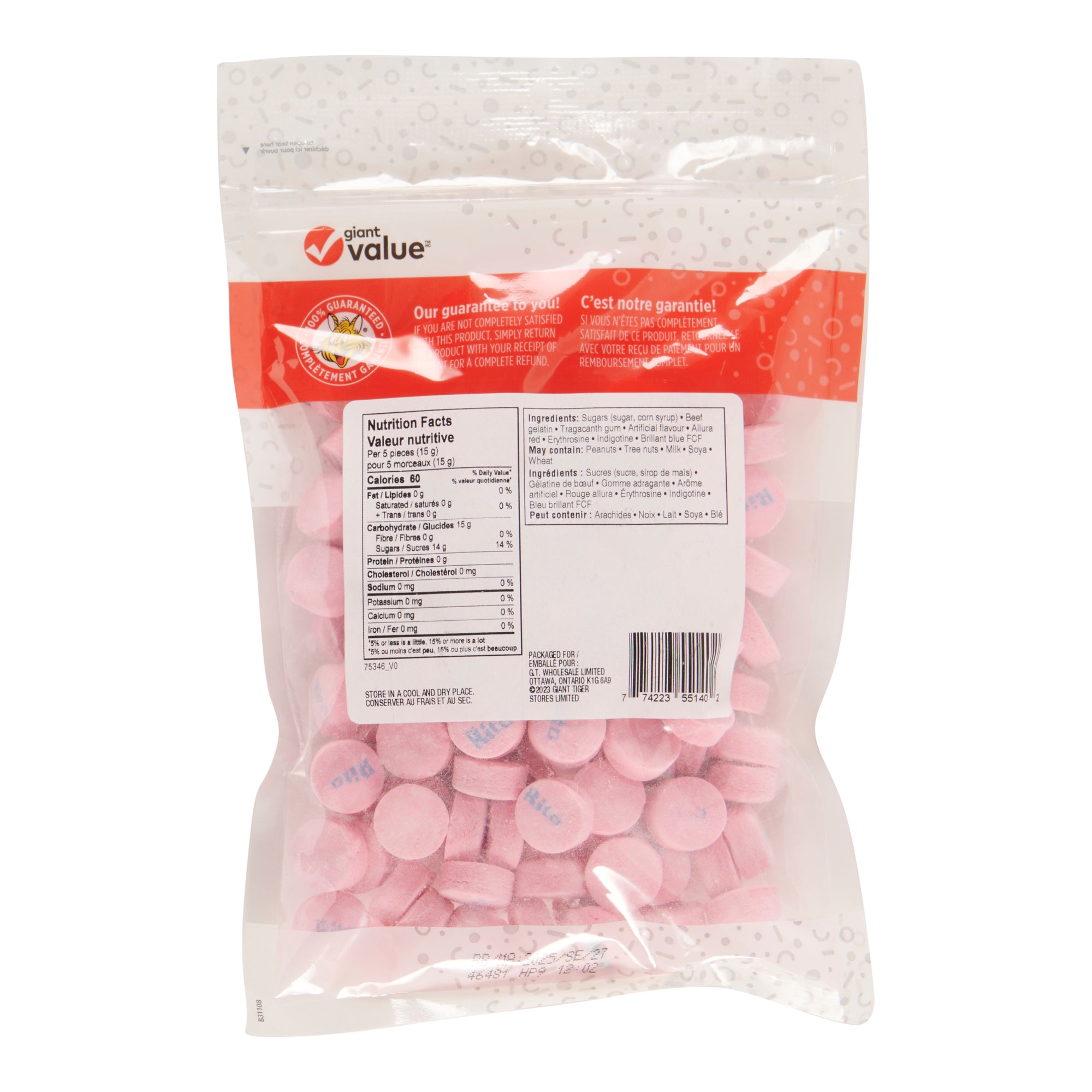 Giant Value Pink Mints, 325 g – Giant Tiger