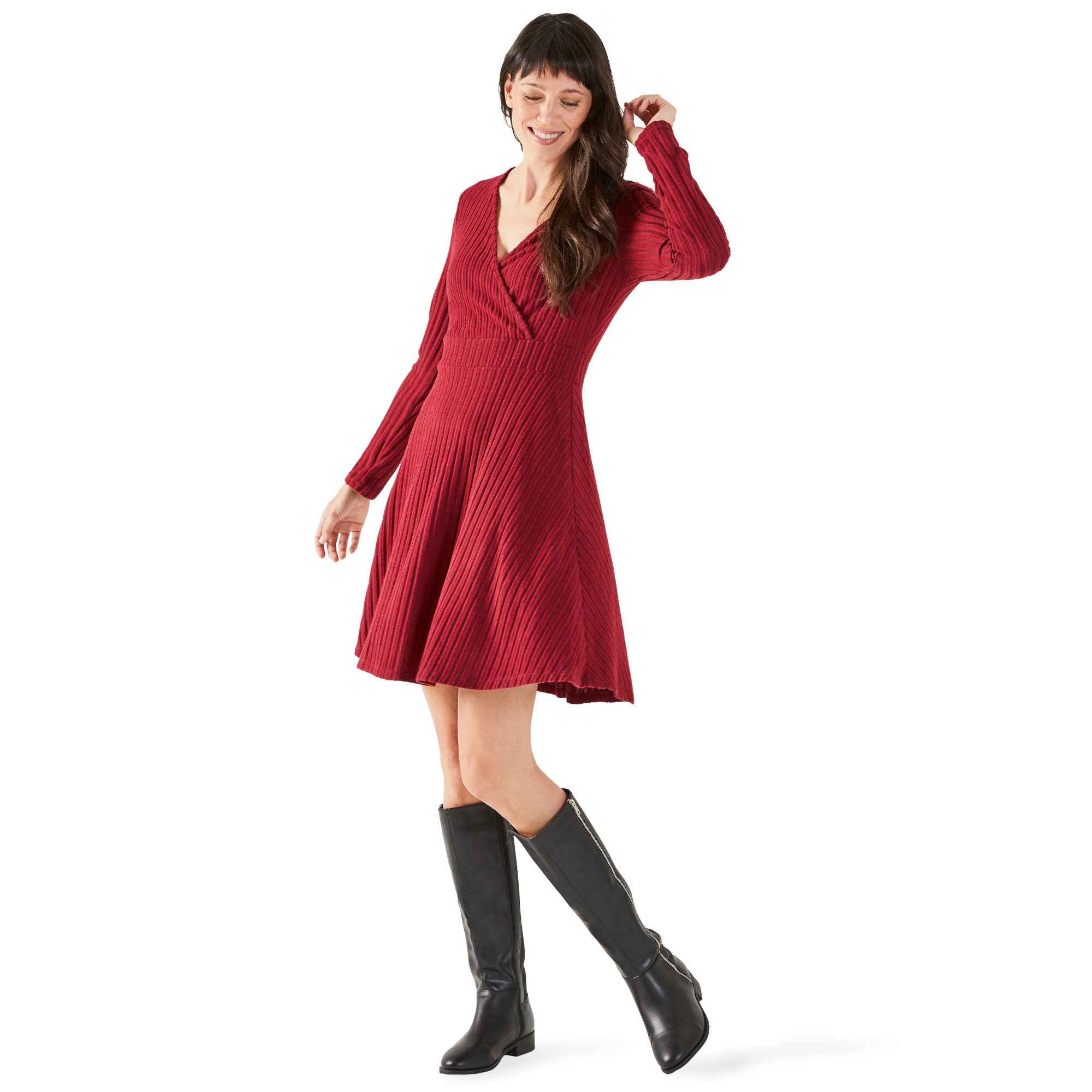 Robe faux cache-cœur Avant-gardiste lily morgan pour femmes – Giant Tiger