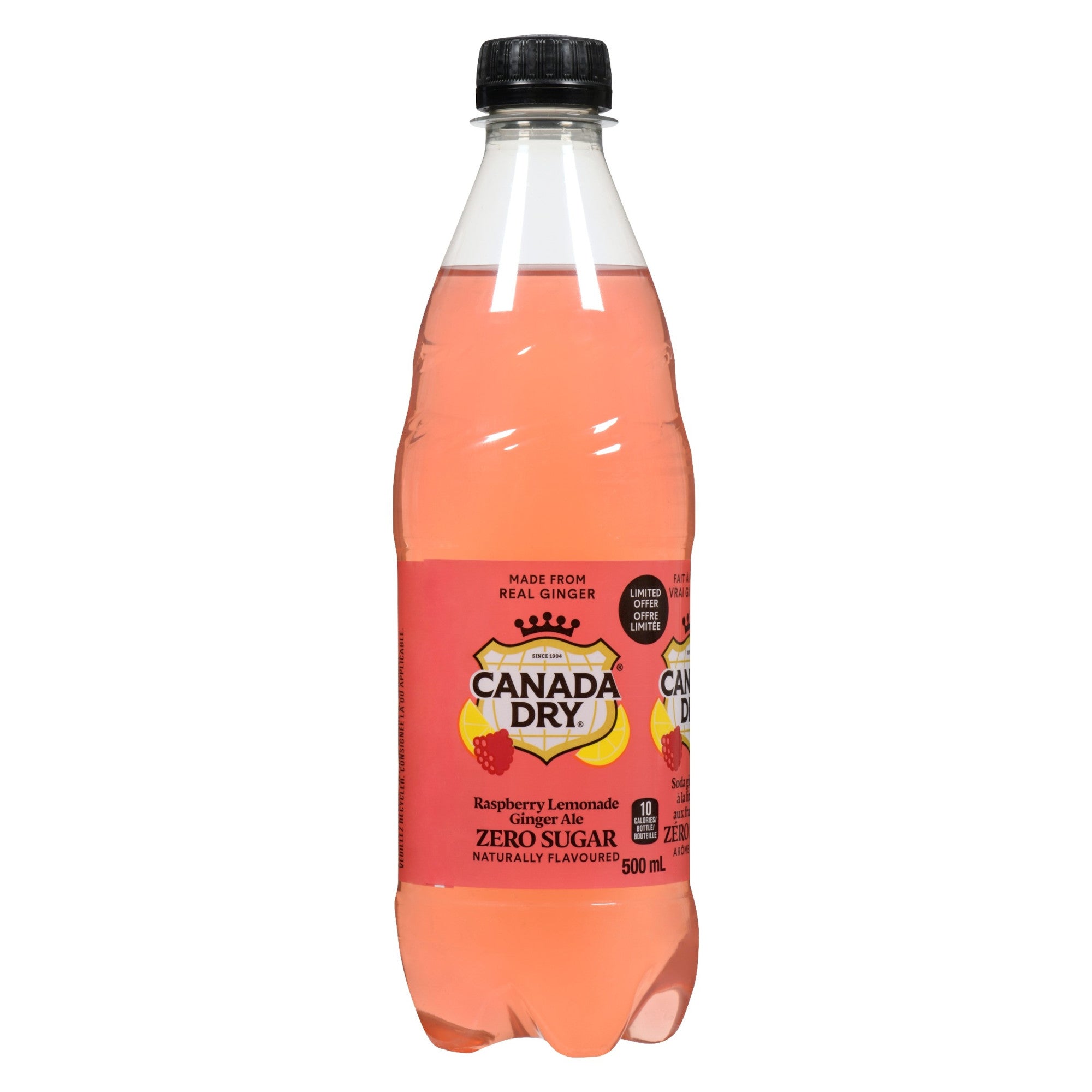 Canada Dry Zero Raspberry Lemonade Zero Ginger Ale, 500 ml – Giant Tiger
