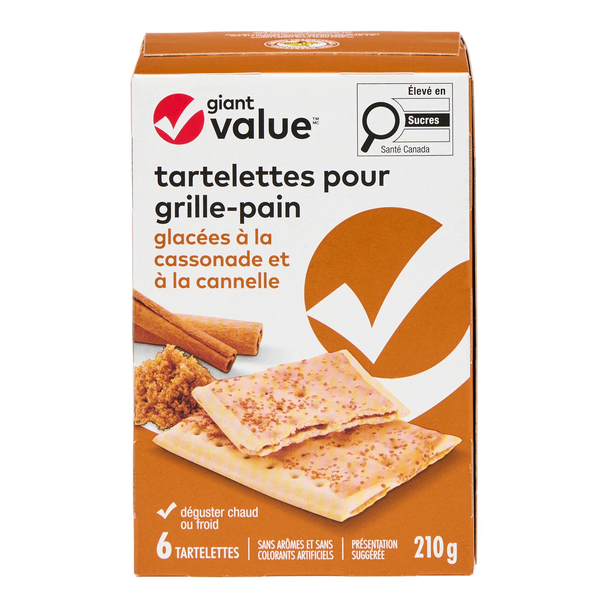 Giant Value Frosted Brown Sugar Cinnamon Toaster Tarts, 6-Pack, 210 g ...