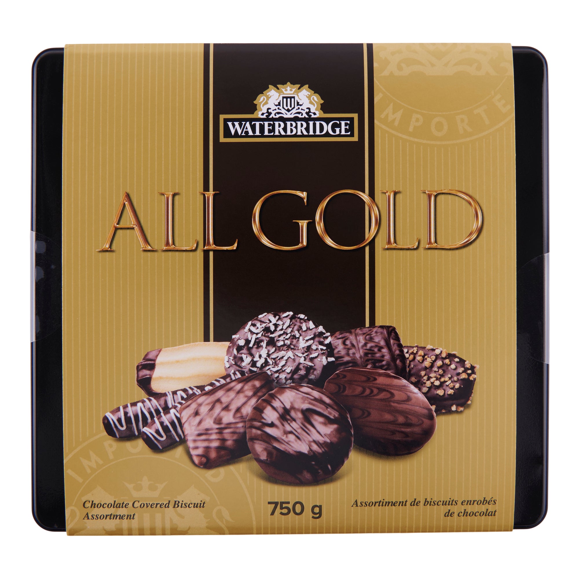 Waterbridge All Gold Assorted Cookie Tin, 750 g – Giant Tiger