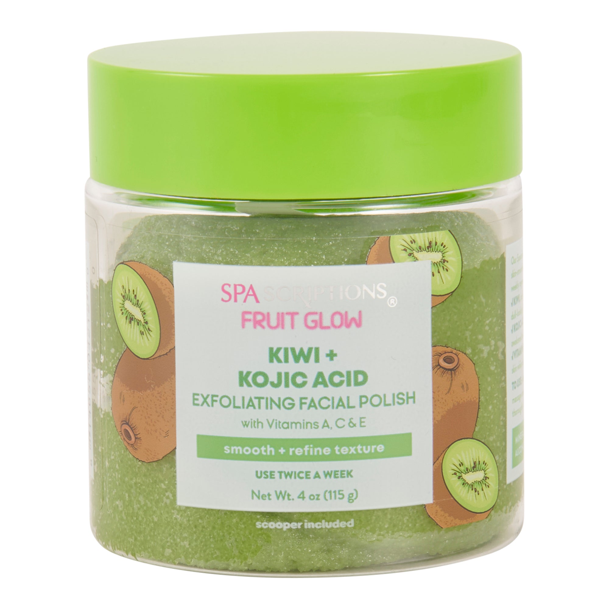 Spa Scriptions Fruit Glow Kiwi and Kojic Acid Exfoliating Facial Polis ...