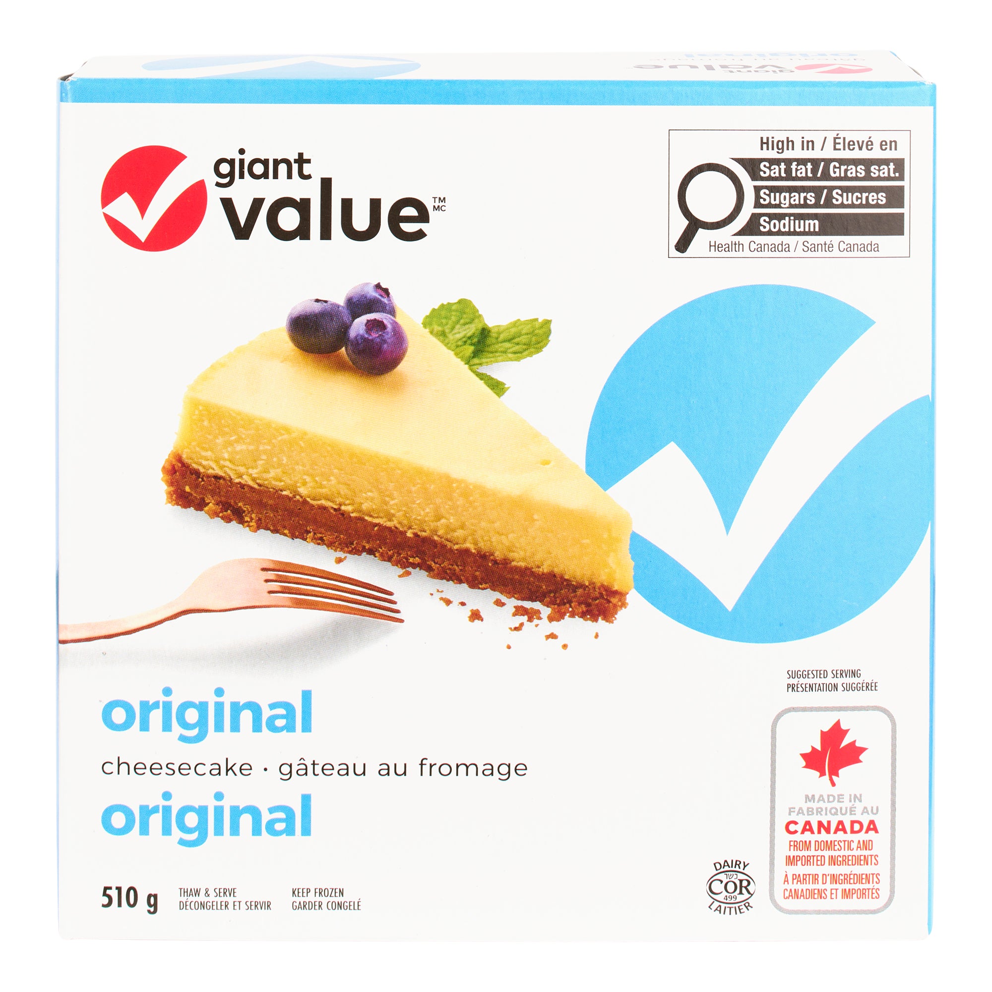 Giant Value Cheesecake, 510 g – Giant Tiger