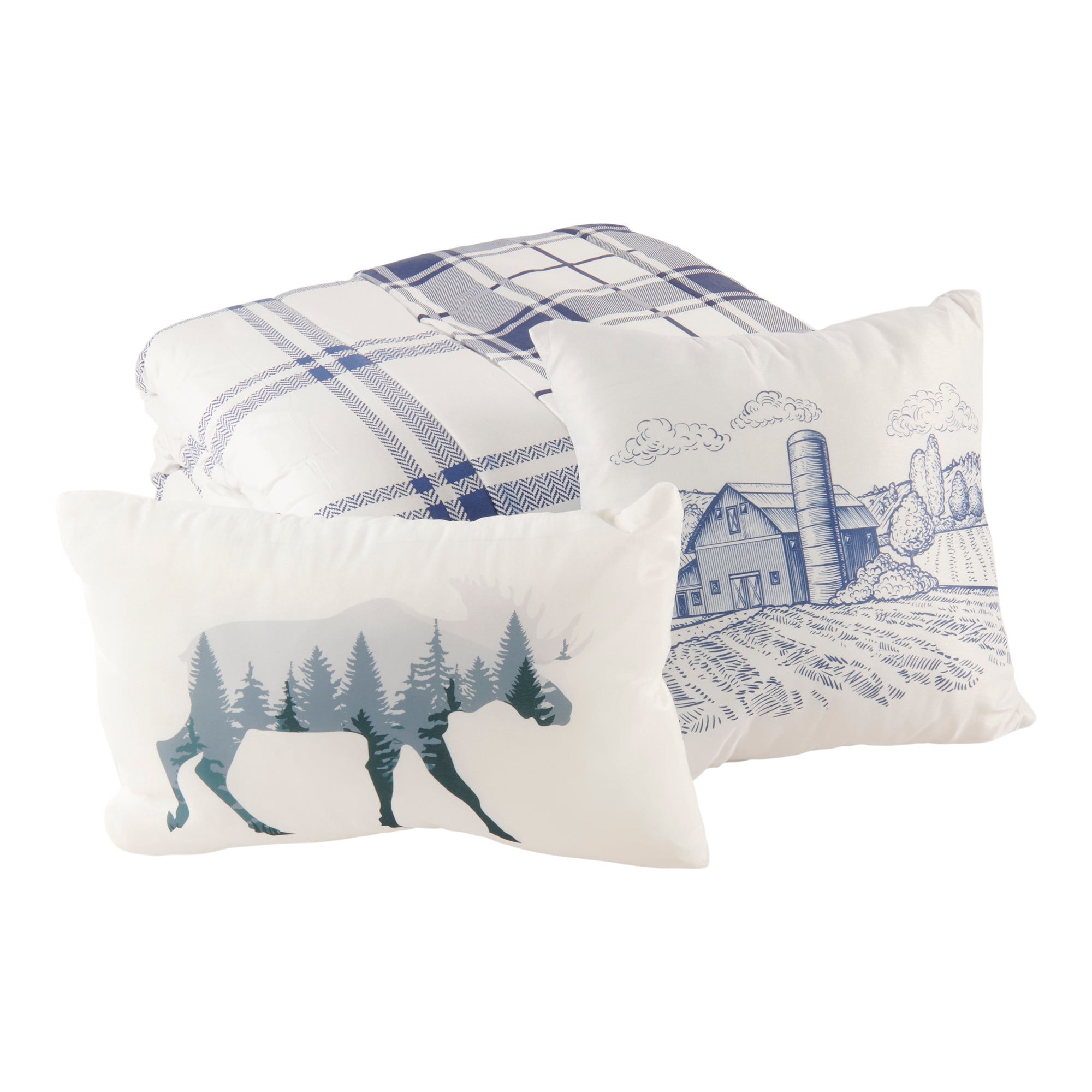 Printed Microfiber Comforter, Queen, 5 Piece – Giant Tiger