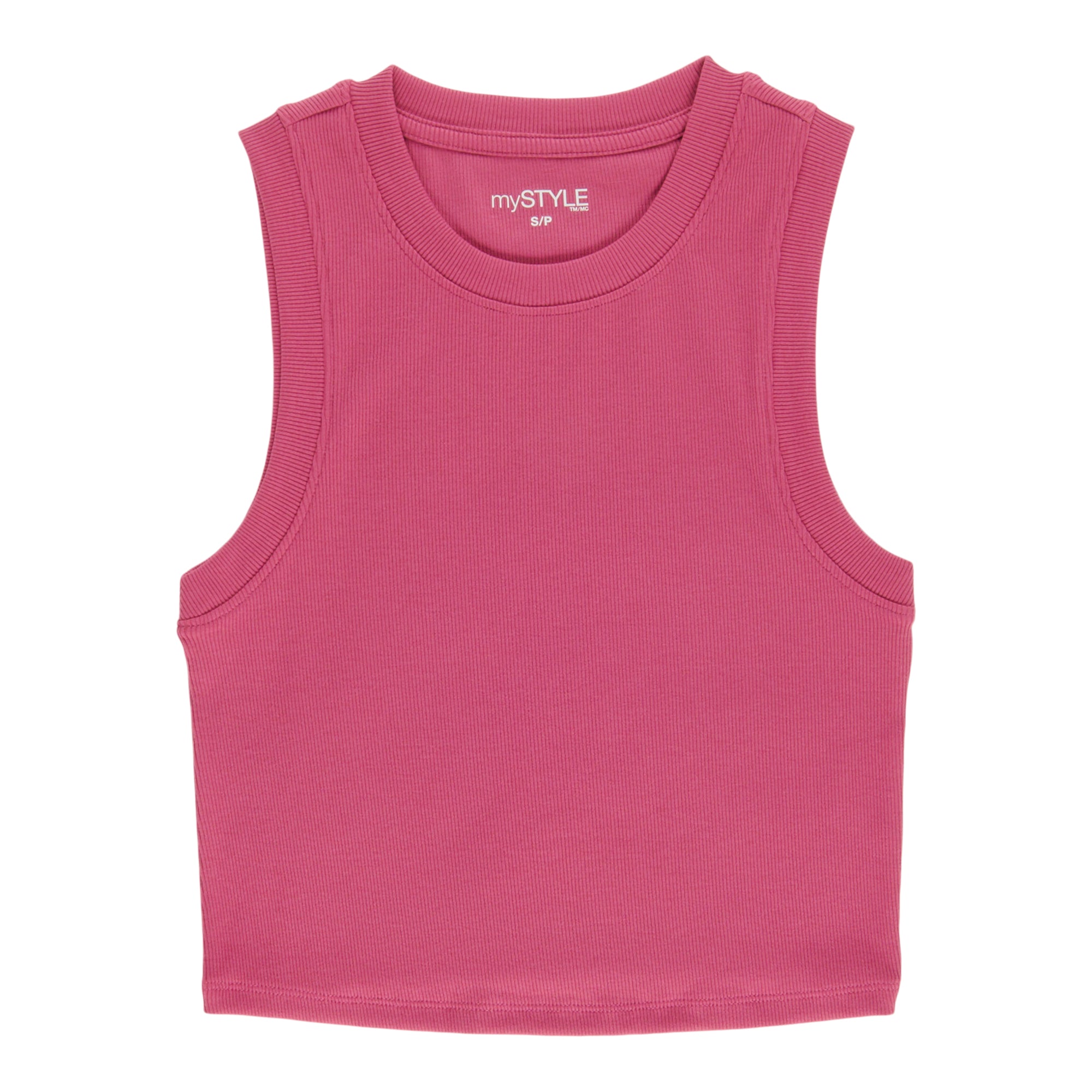 mySTYLE Women's Ribbed Cropped Tank Top – Giant Tiger
