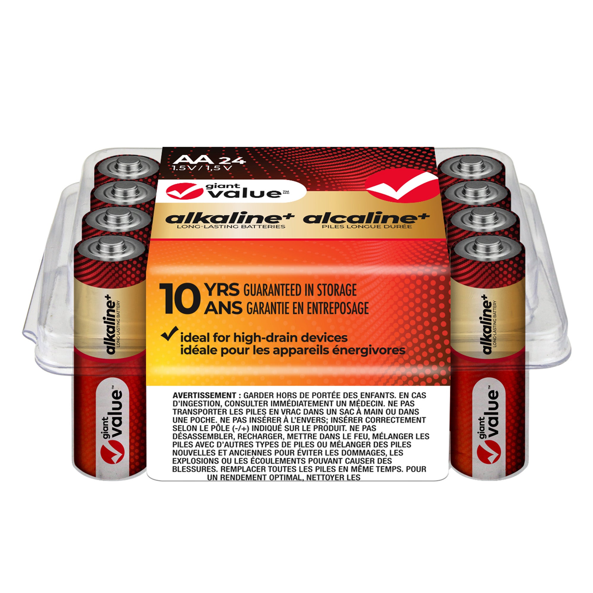 Giant Value Alkaline AA Batteries, 24 Pack – Giant Tiger