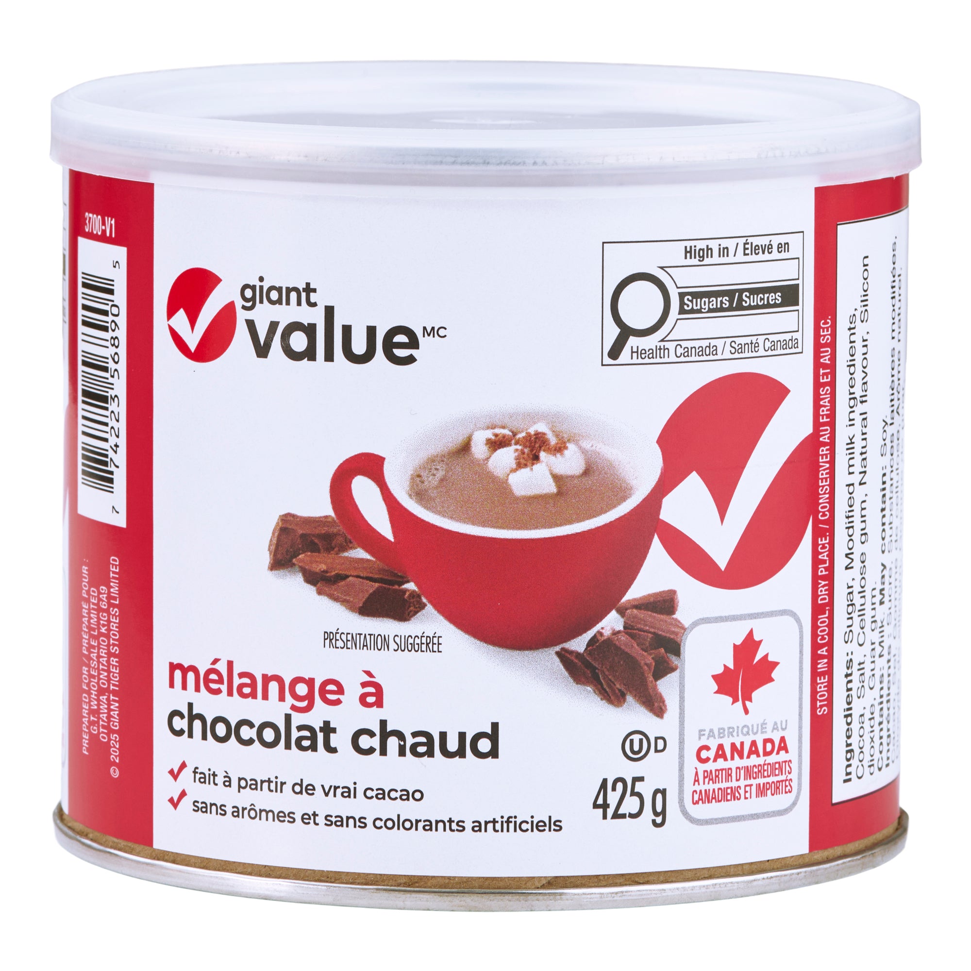 Giant Value Hot Chocolate, 425 g – Giant Tiger