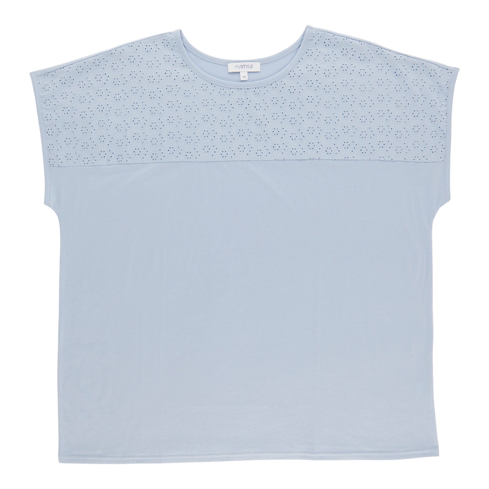 mySTYLE Women's Plus Eyelet Tee – Giant Tiger