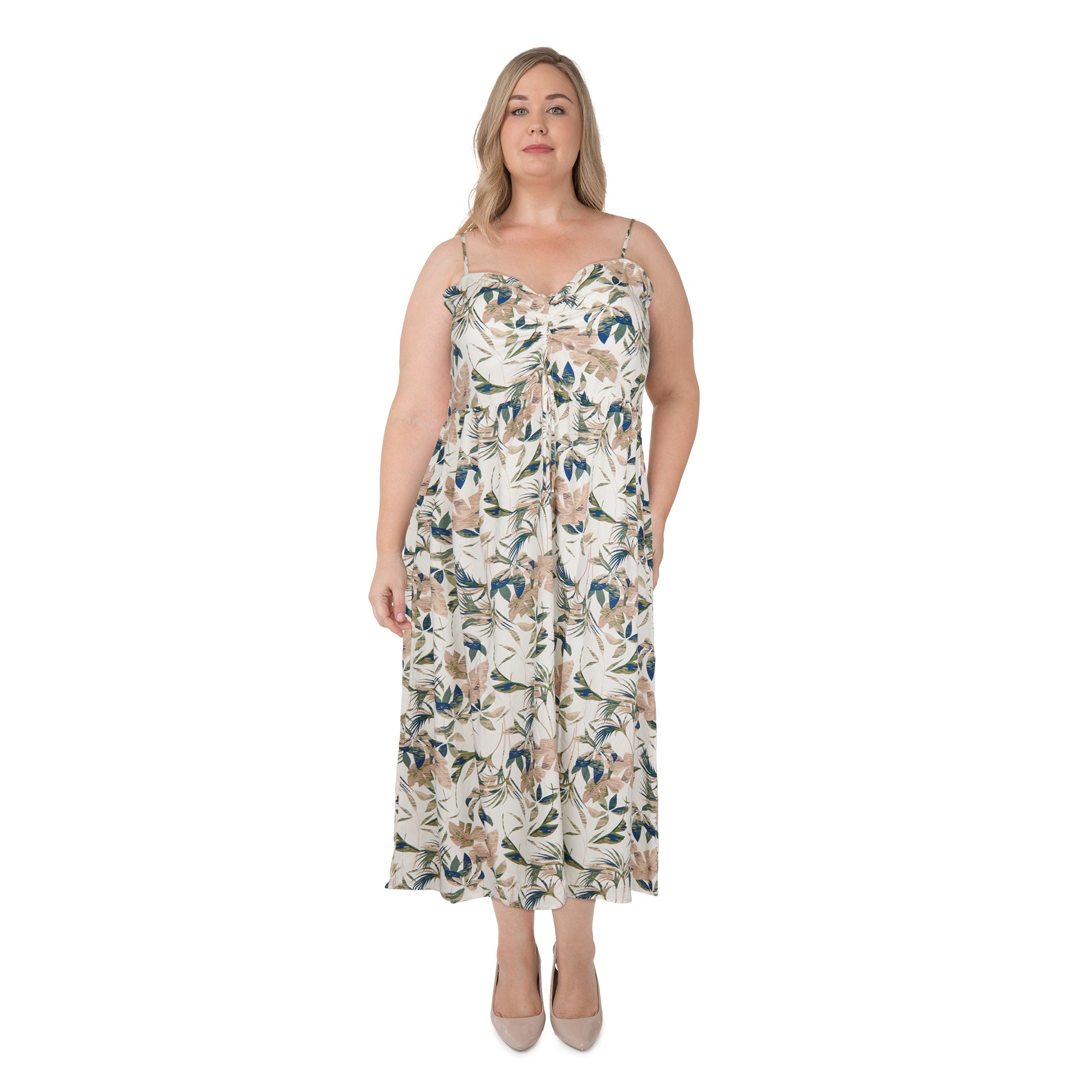 Robe mi-longue sans manches taille Plus lily morgan pour femmes – Giant ...