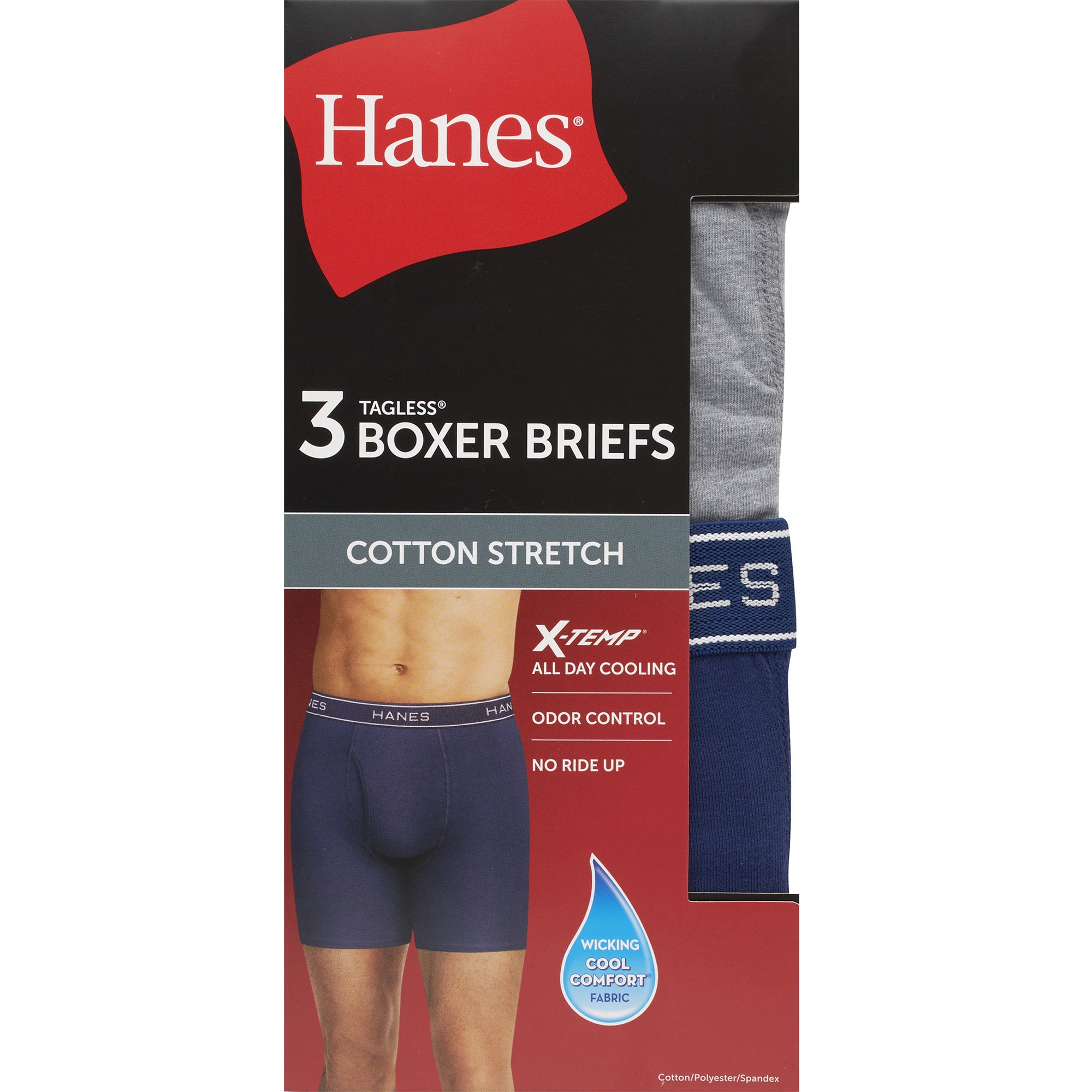Hanes Men's Cotton Boxer Briefs, 3-Pack – Giant Tiger