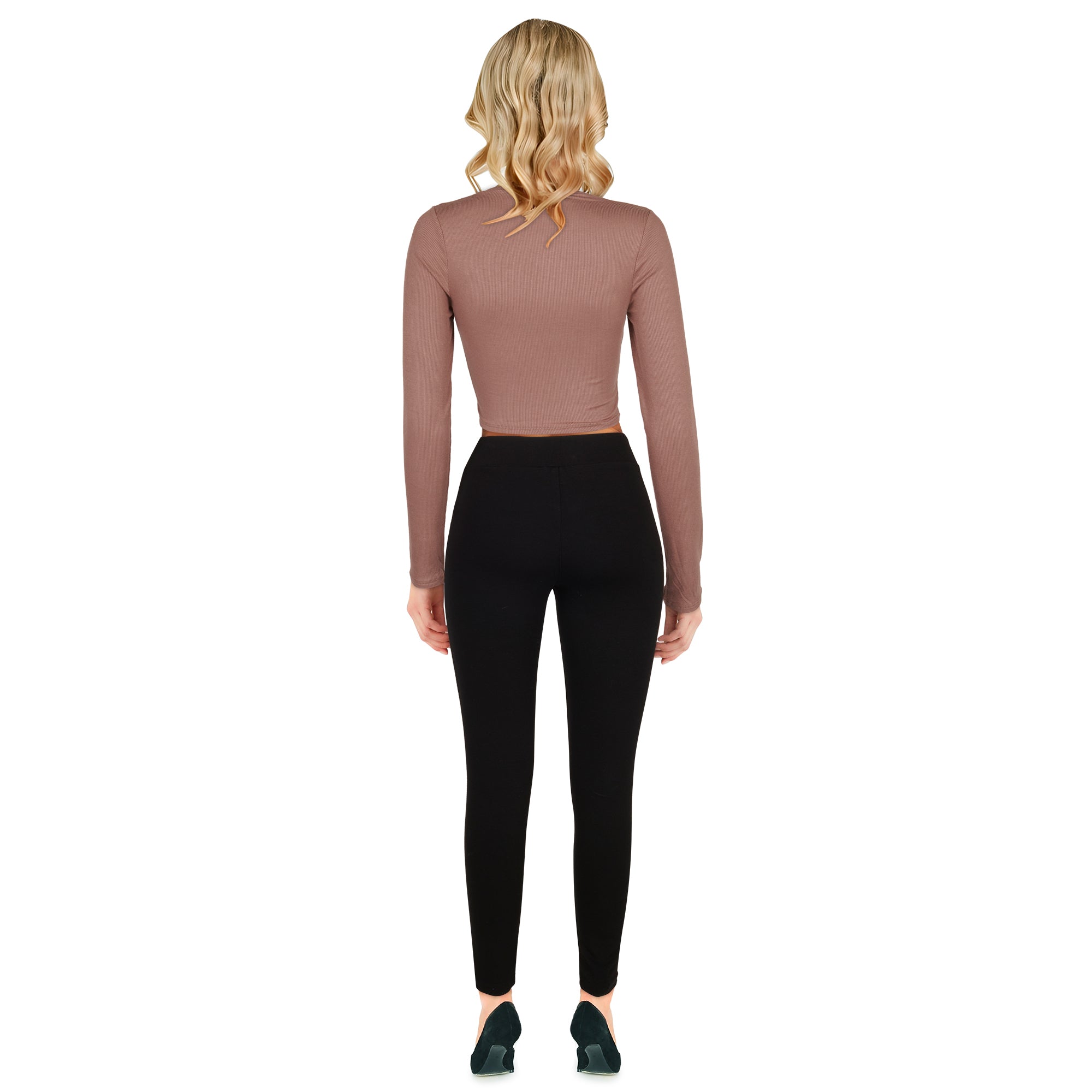 Women's Queen Anne Neckline Long Sleeve Top – Giant Tiger
