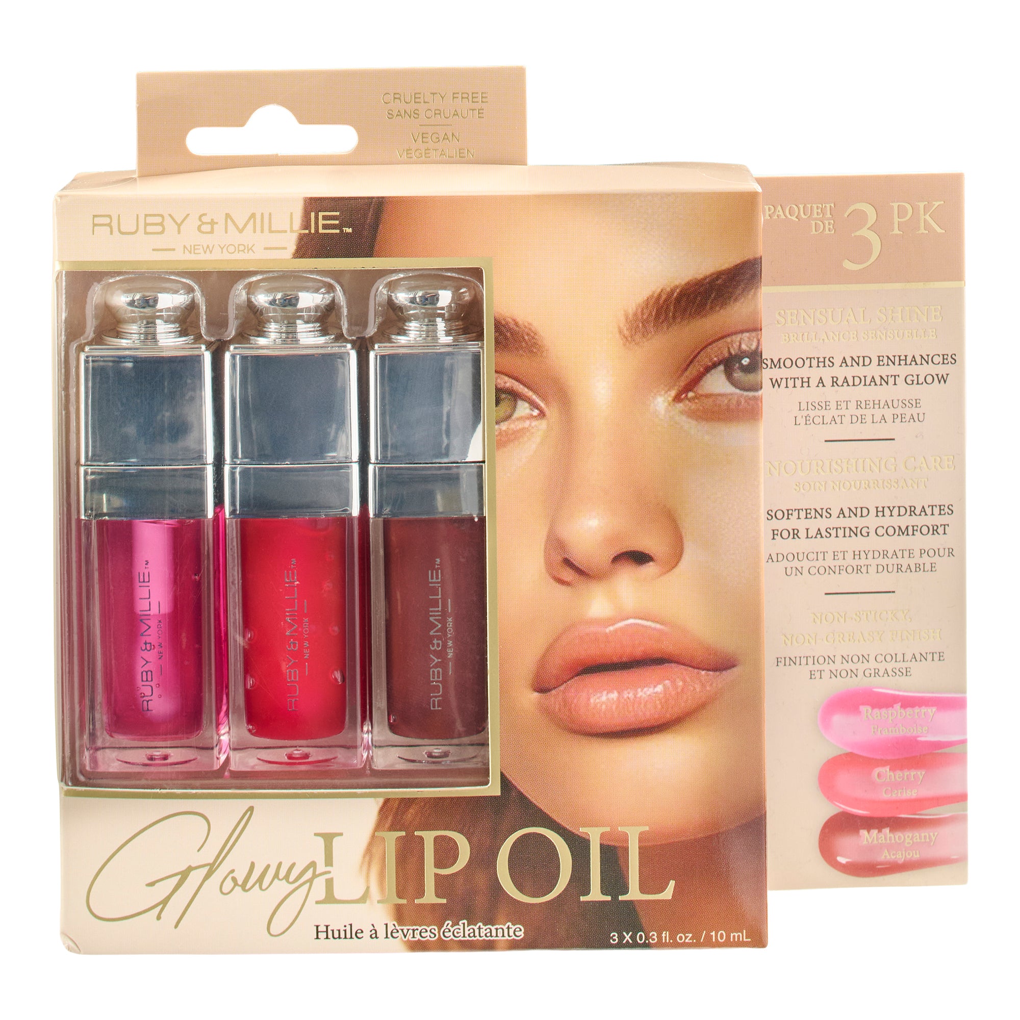 Ruby & Millie Glowy Lip Oil, 3-Pack – Giant Tiger