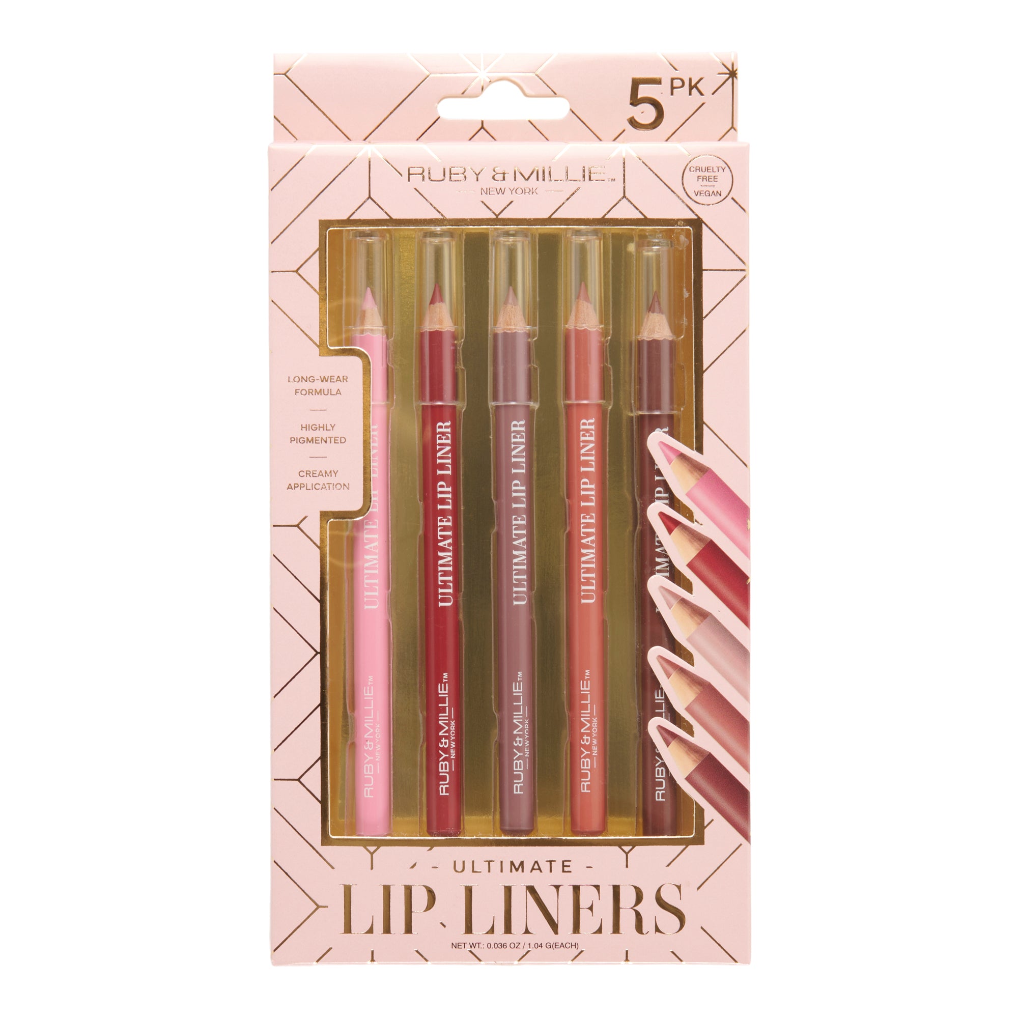 Ruby & Millie Ultimate Lip Liners, 5-Pack – Giant Tiger