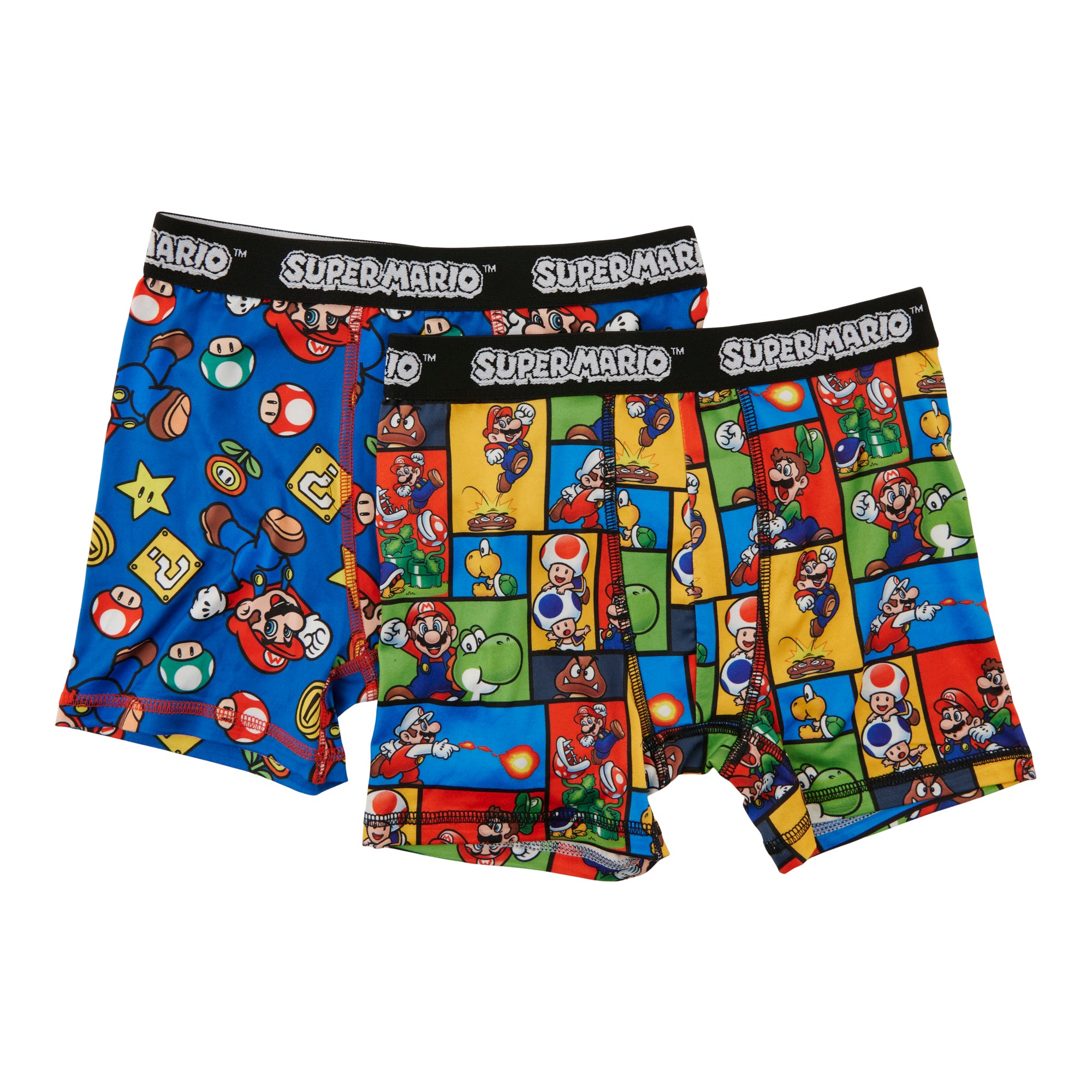 Boys' Licensed Super Mario Boxer Briefs, 2-Pack – Giant Tiger