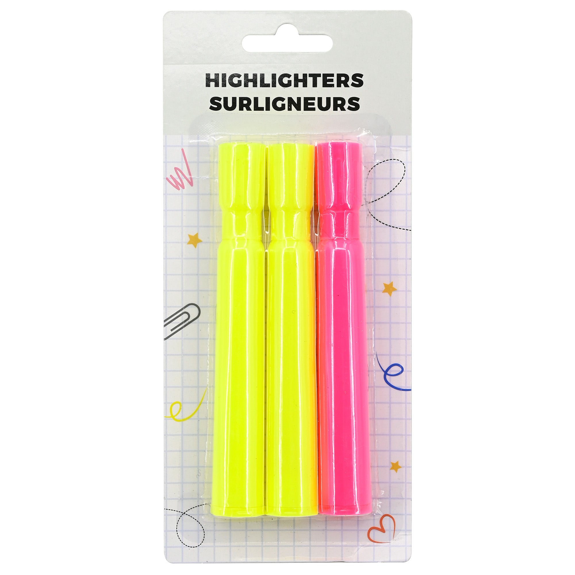 Giant Value Highlighters, 3 Pack – Giant Tiger
