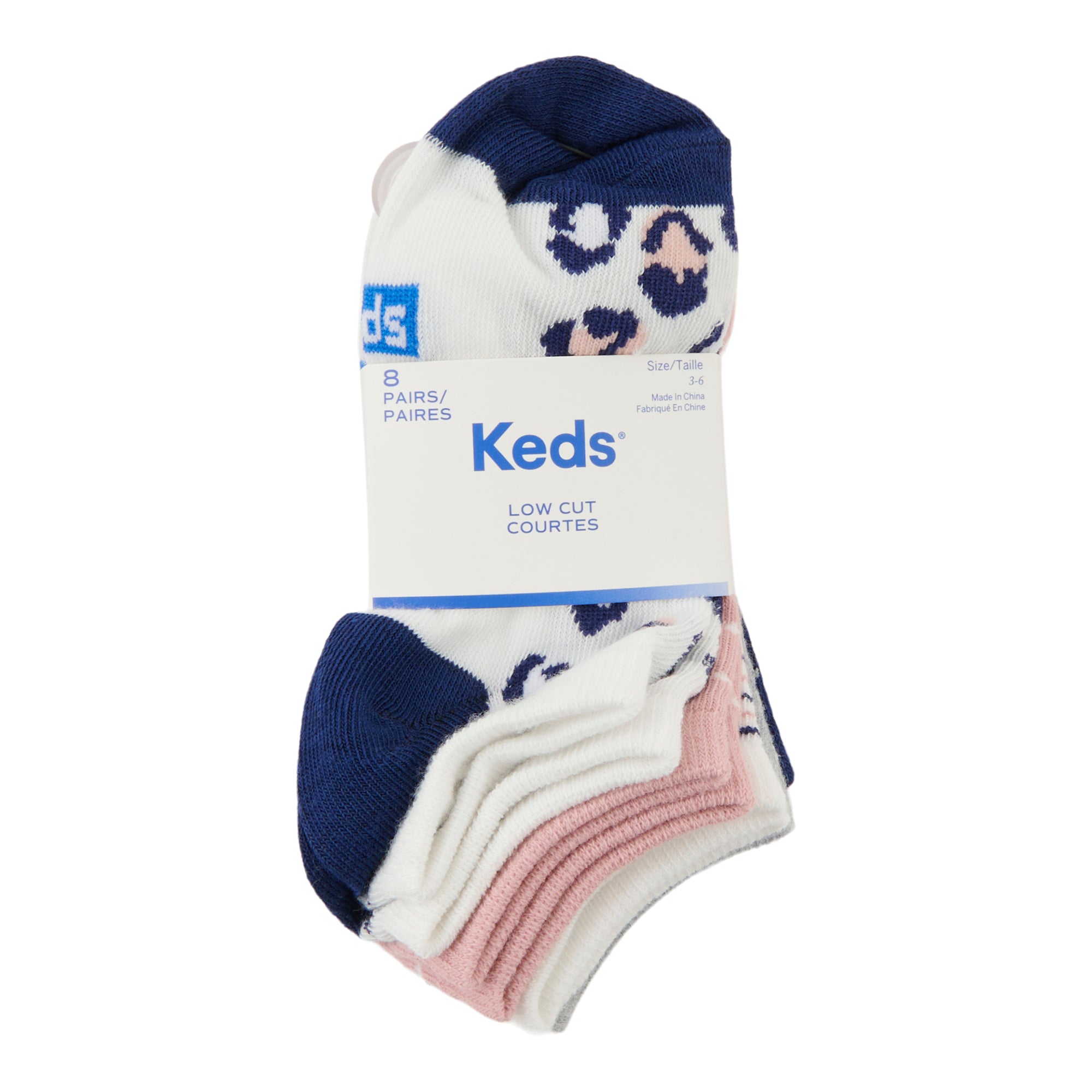 Keds Girls' Low Cut Socks, 8-Pack – Giant Tiger