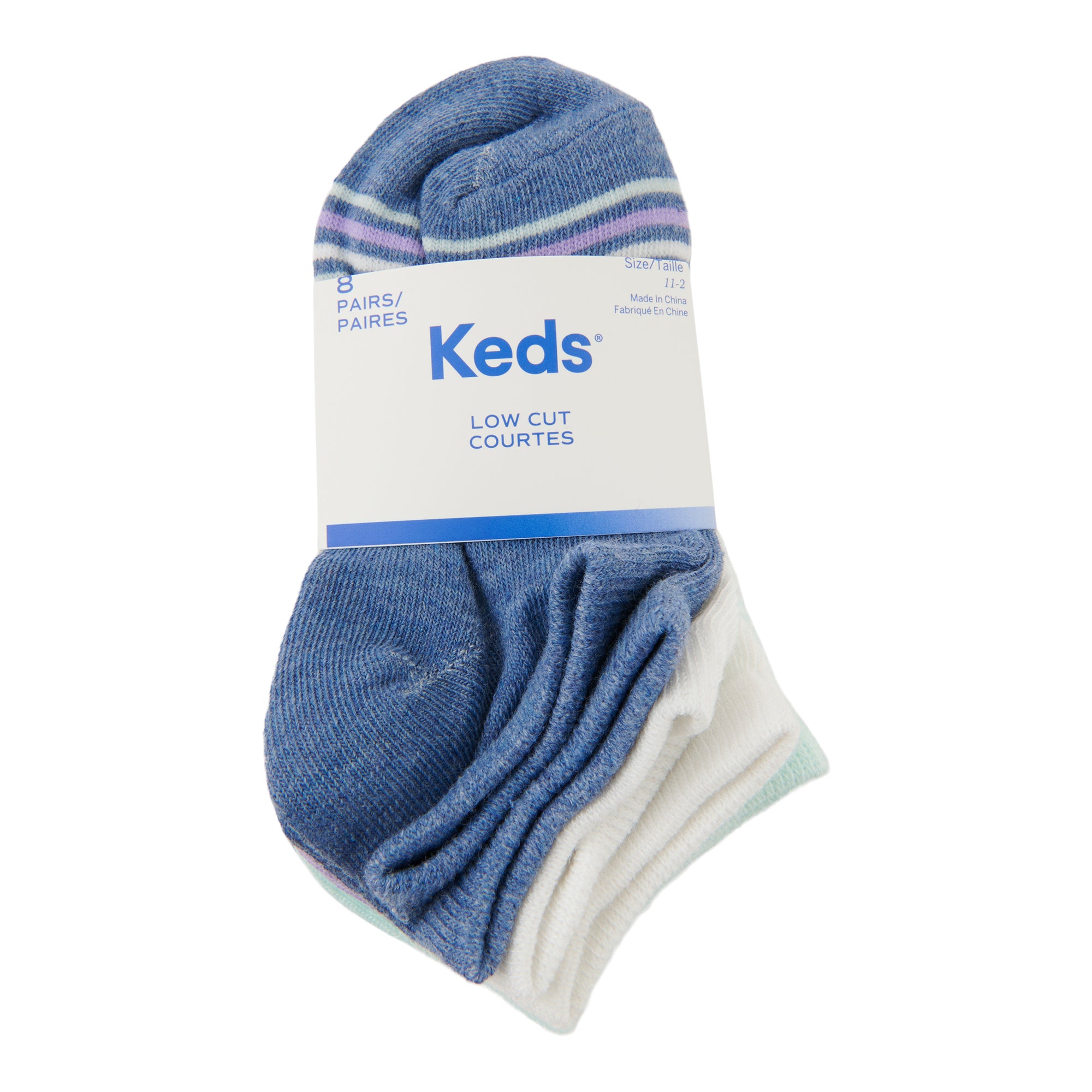Keds Girls' Low Cut Socks, 8-Pack – Giant Tiger